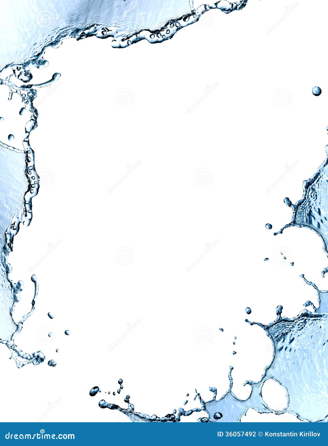 Cadre de l'eau photo stock. Image du liquide, circuler - 36057492