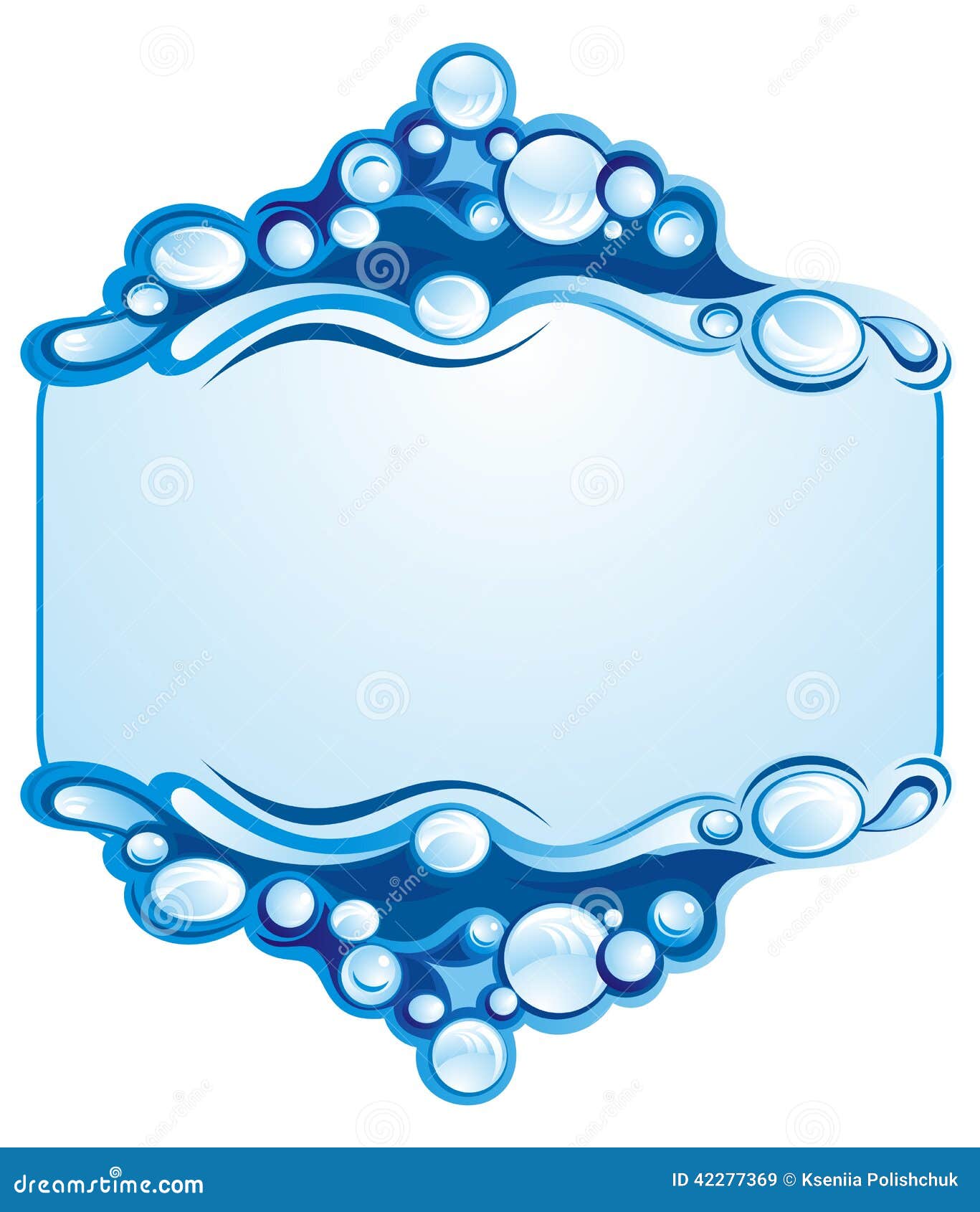 Cadre de l'eau illustration de vecteur. Illustration du isolement ...