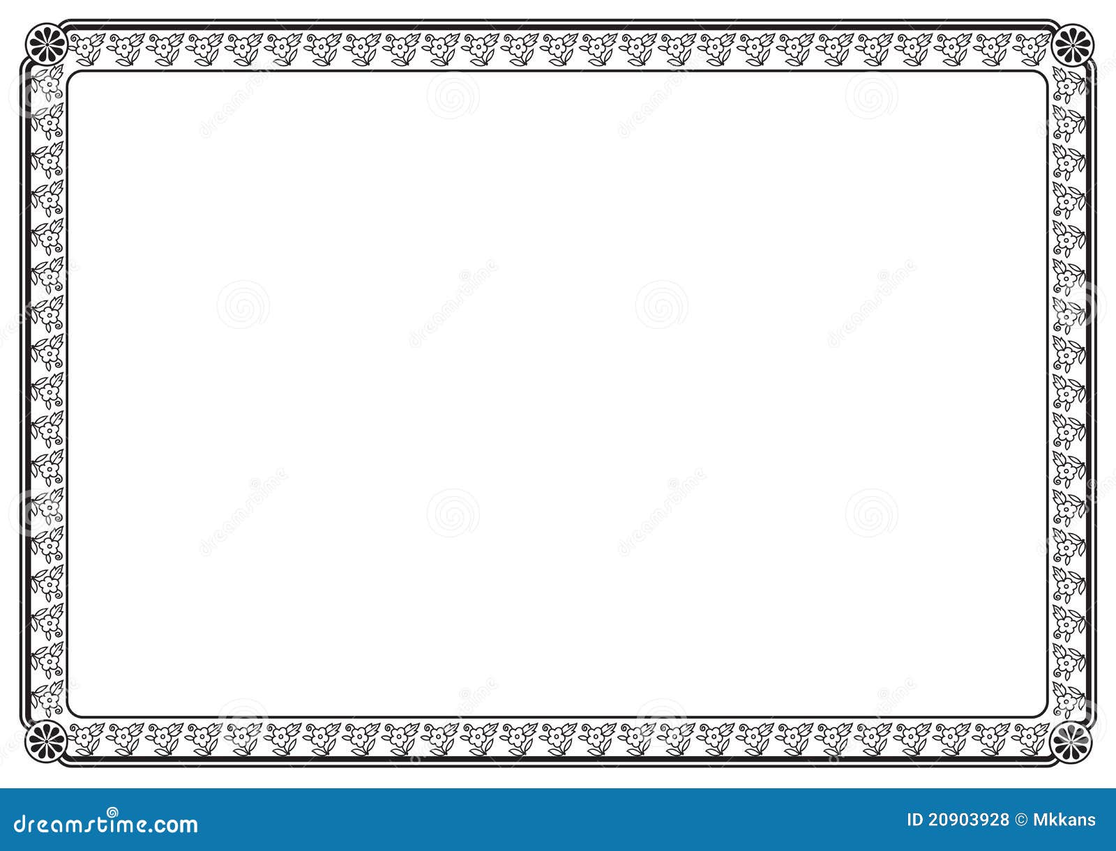 Cadre de page illustration stock. Illustration du élégance - 20903928