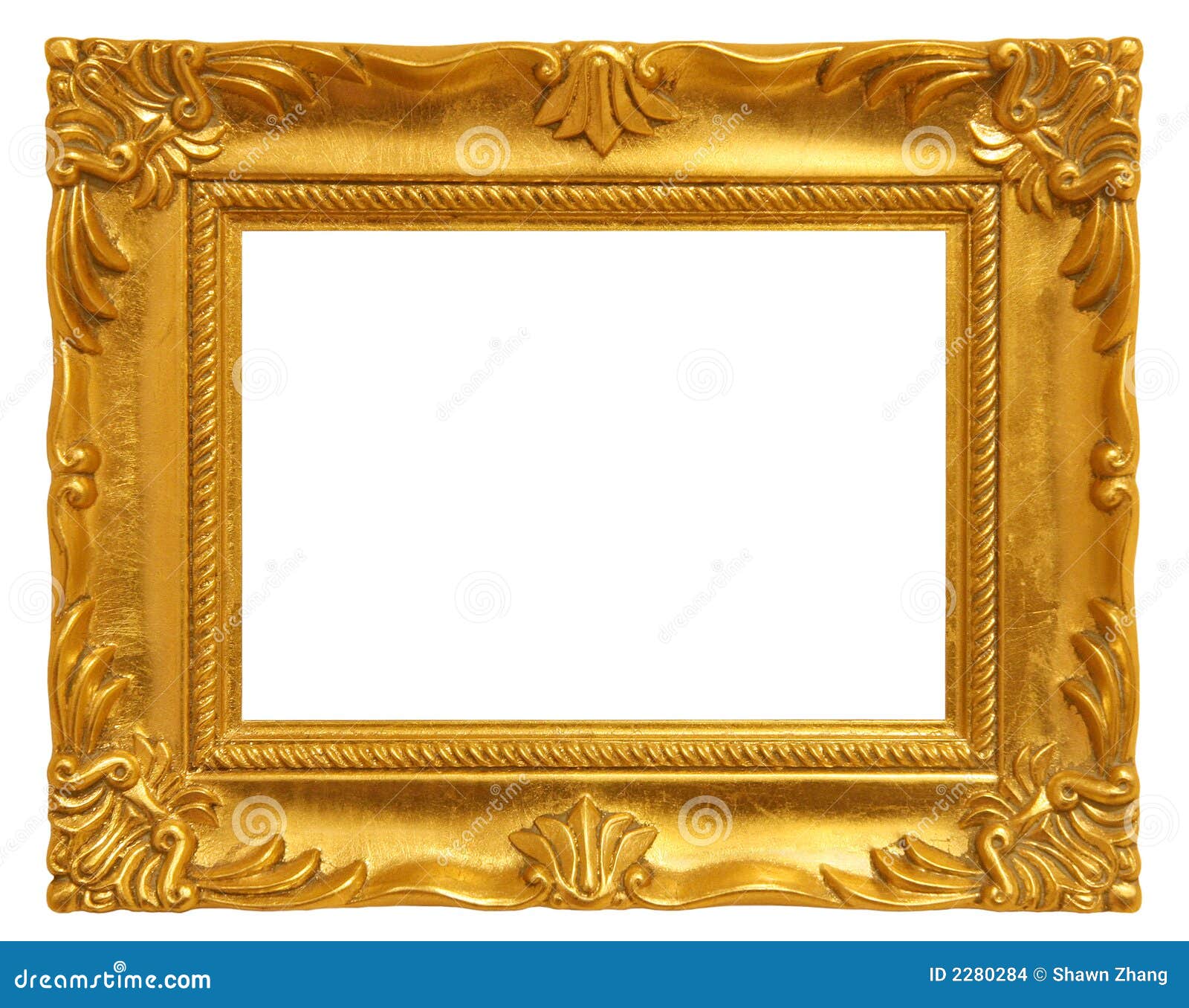 Cadre de tableau d'or photo stock. Image du classique - 2280284