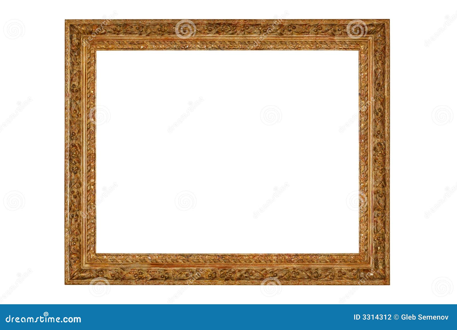 Cadre de tableau vide photo stock. Image du peintures - 3314312