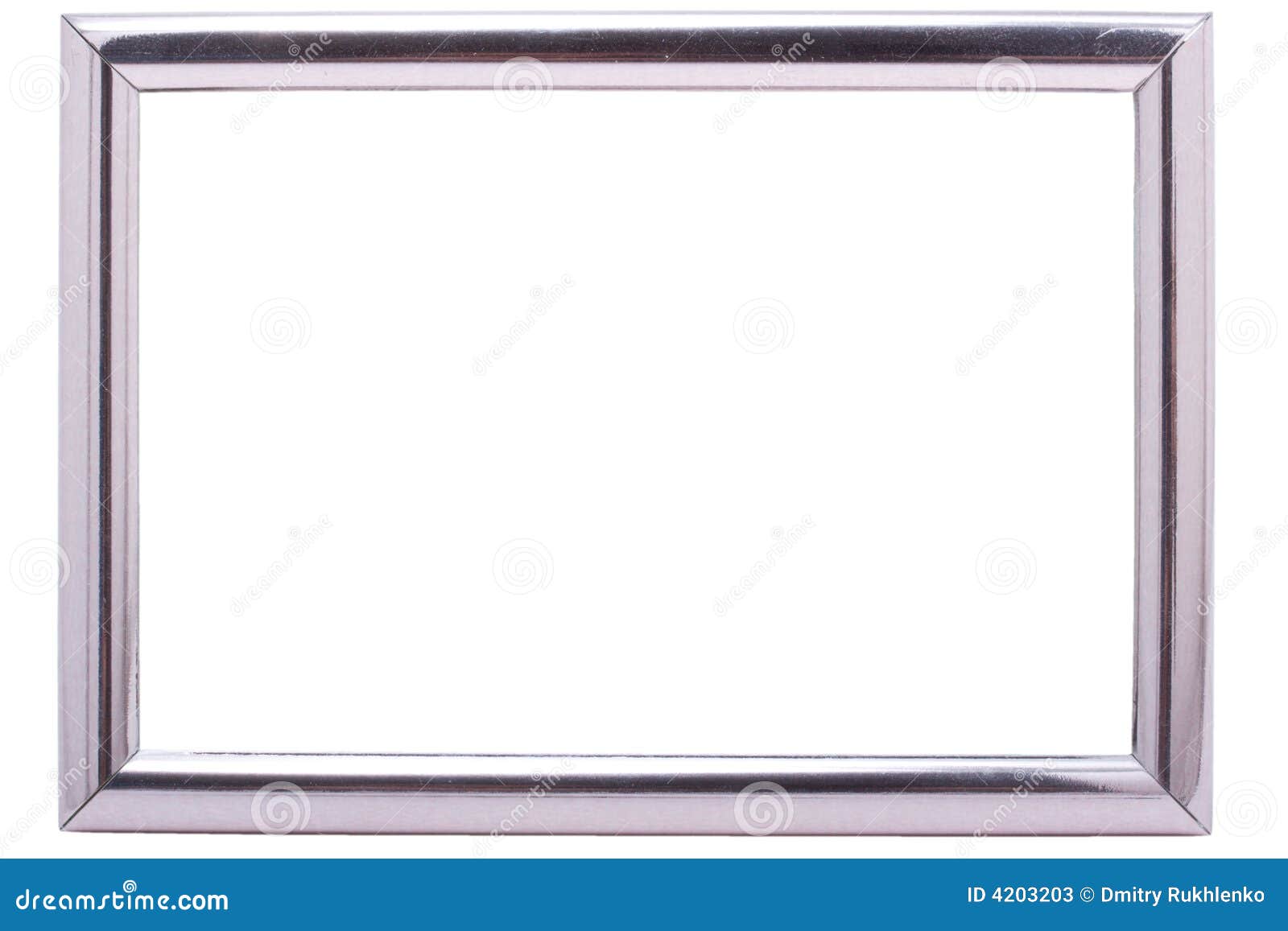 Cadre De Tableau Vide En Métal D'isolement Photos stock - Image: 4203203