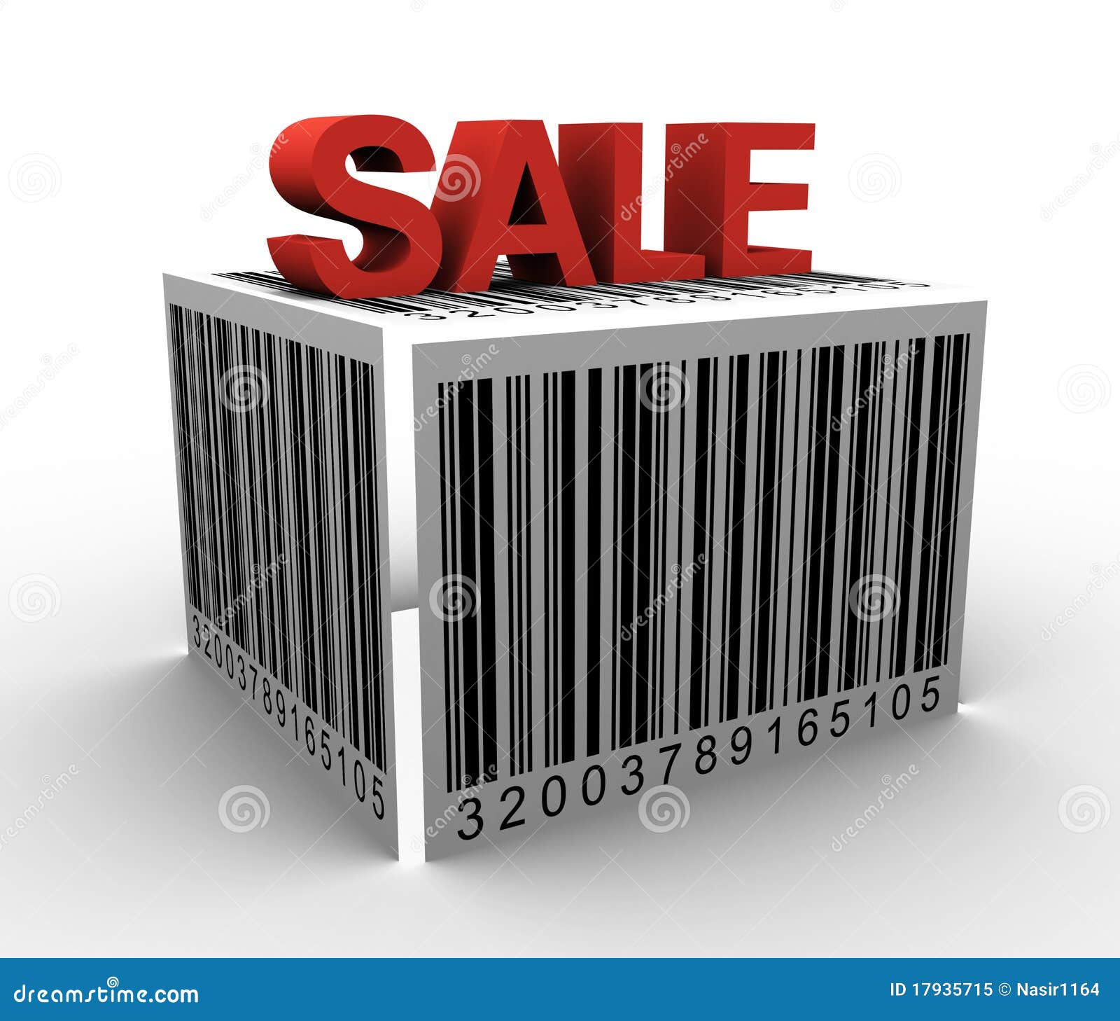 Cadre du code barres 3D illustration stock. Illustration du symbole ...