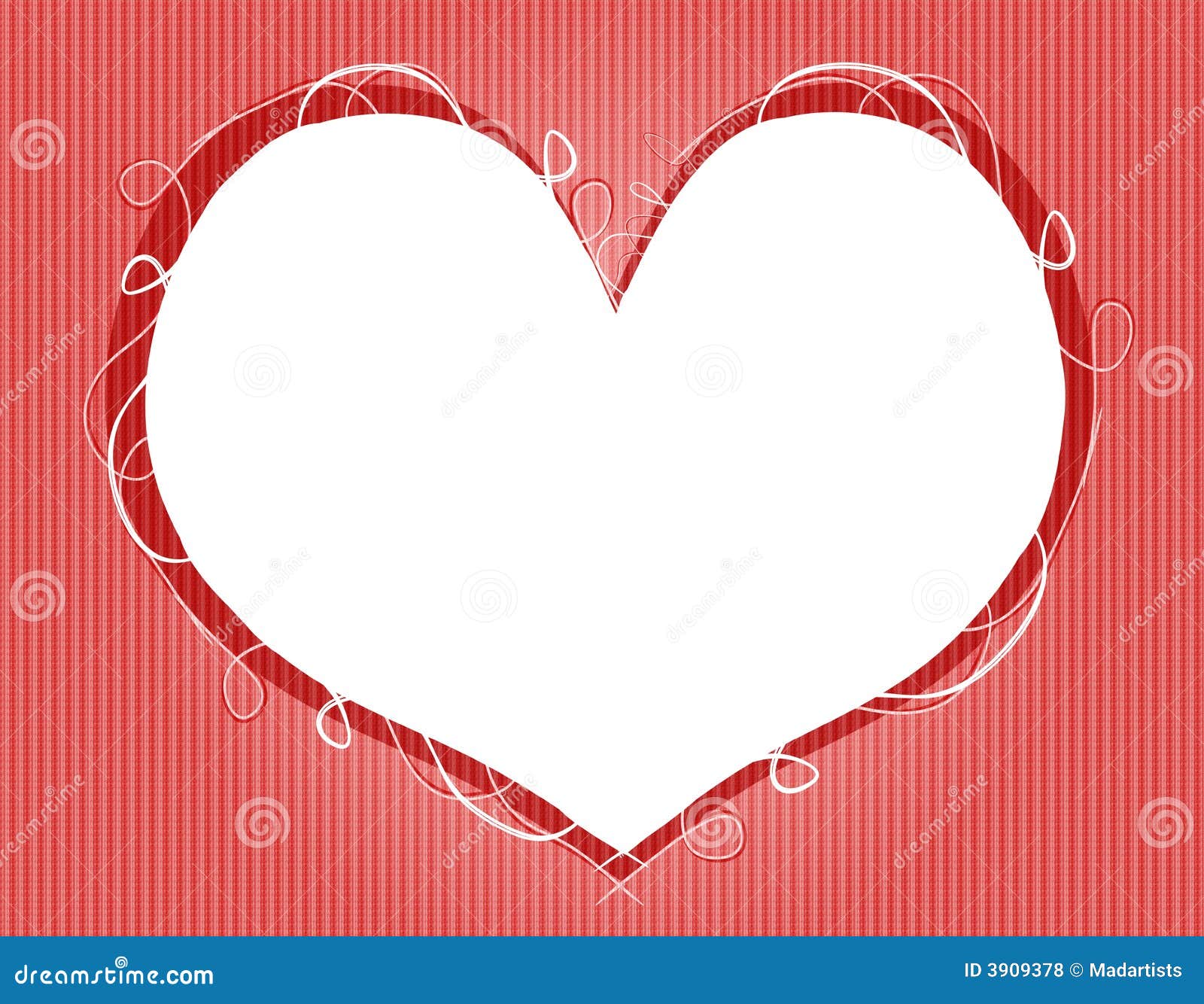 Cadre En Forme De Coeur De Saint-Valentin Image. Image: 3909378