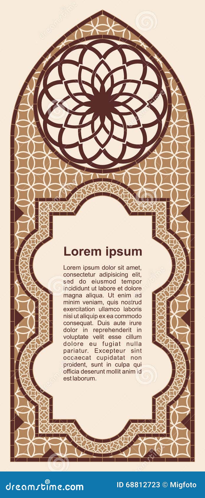 Cadre gothique de style illustration de vecteur. Illustration du ligne ...