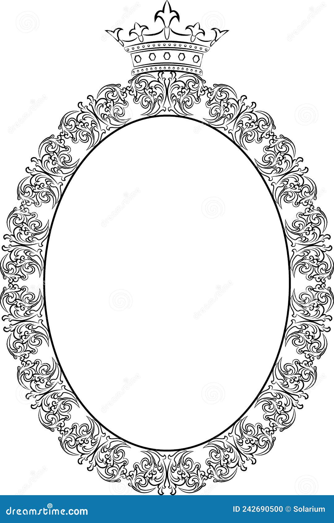 Cadre illustration de vecteur. Illustration du fleuri - 242690500