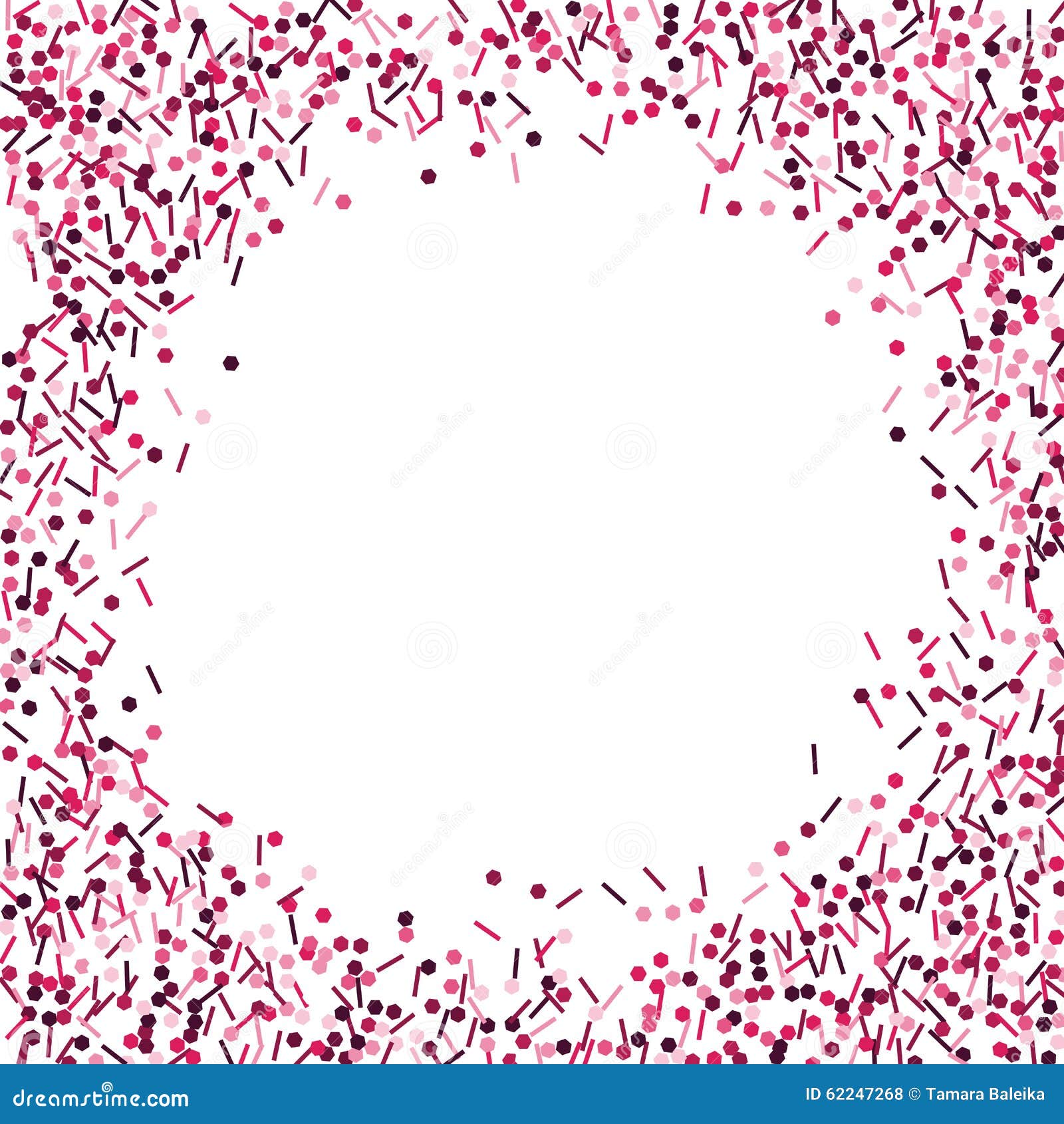 Cadre Rond Rose De Scintillement Illustration de Vecteur - Illustration ...