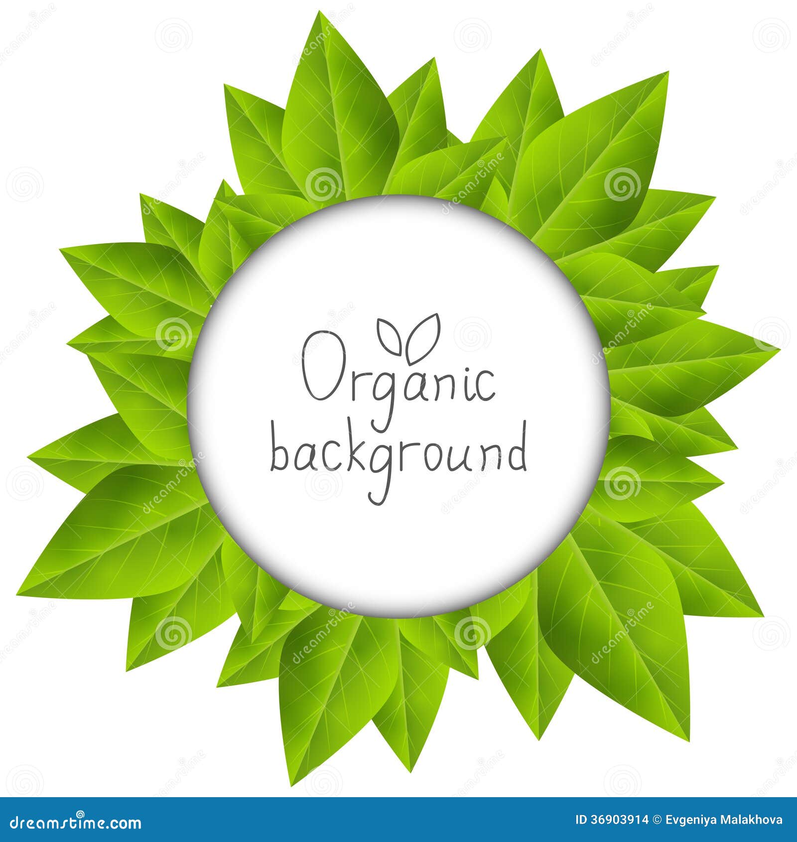 Cadre rond vert illustration de vecteur. Illustration du lumineux ...