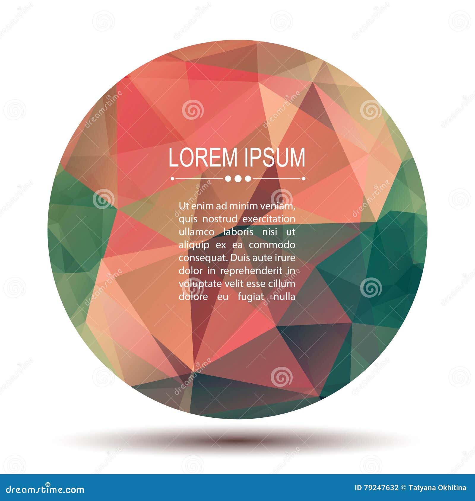 Cadre rond vert rose illustration de vecteur. Illustration du contexte ...