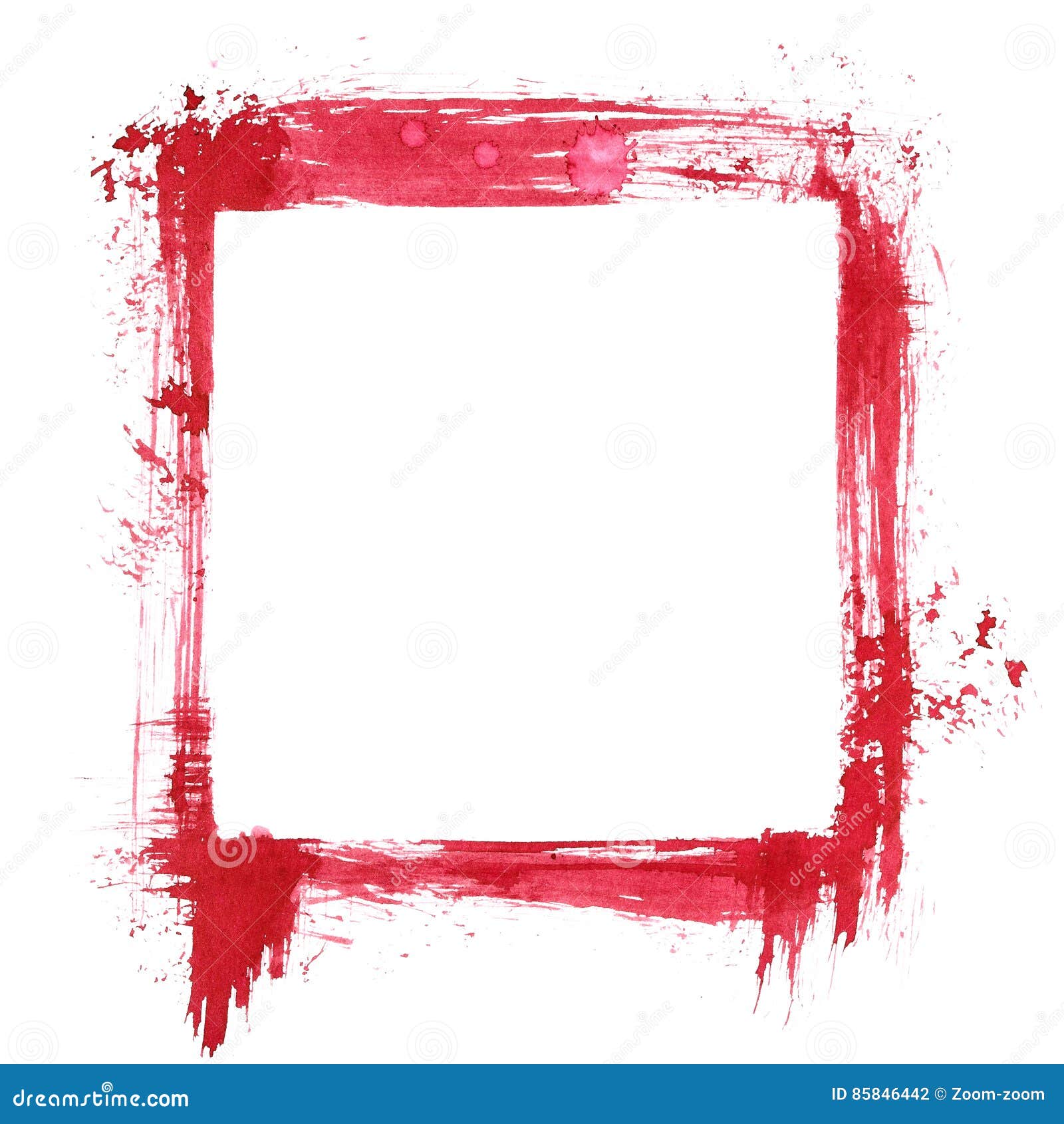 Cadre Rouge De Place D'encre Illustration Stock - Illustration du ...