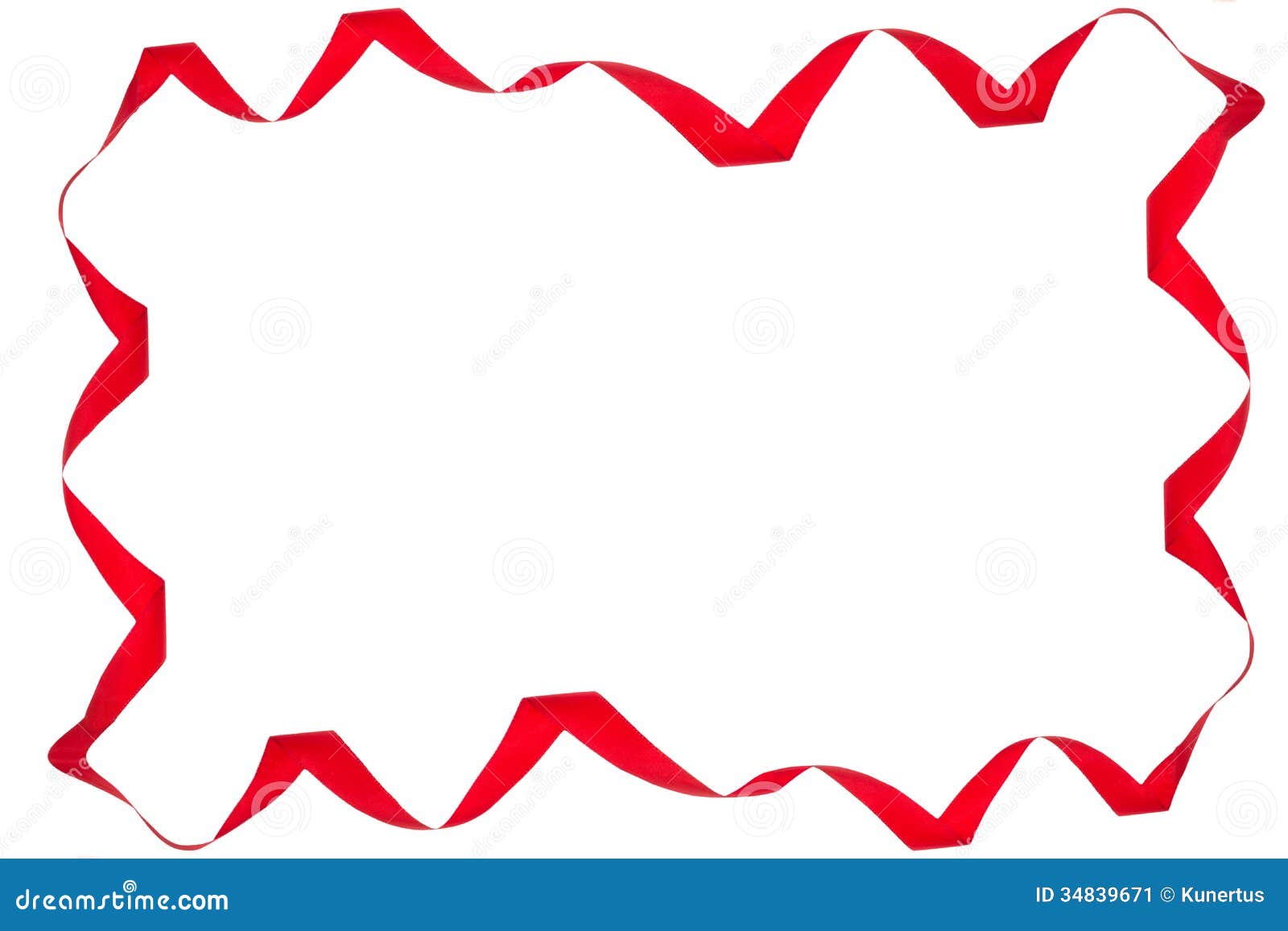 Cadre rouge de ruban illustration stock. Illustration du papier - 34839671