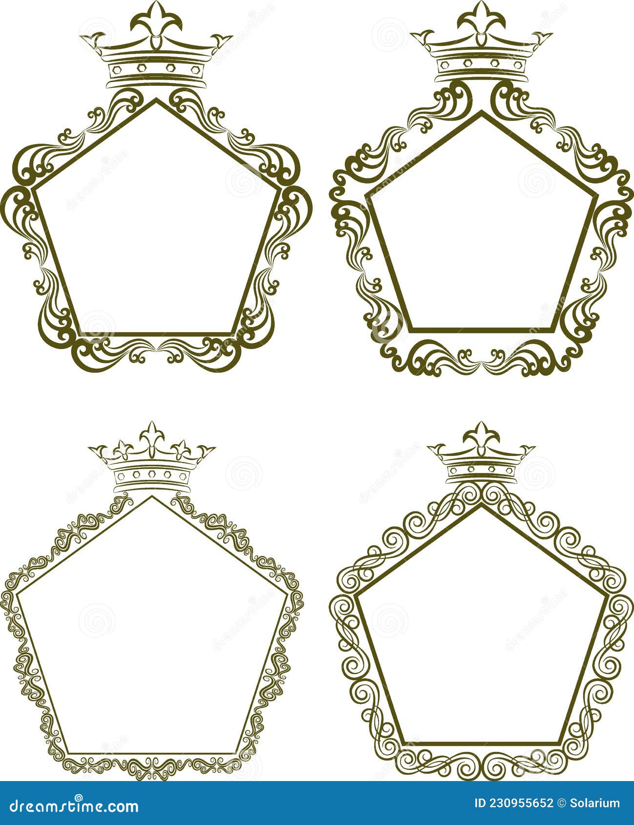 Cadre royal illustration de vecteur. Illustration du type - 230955652