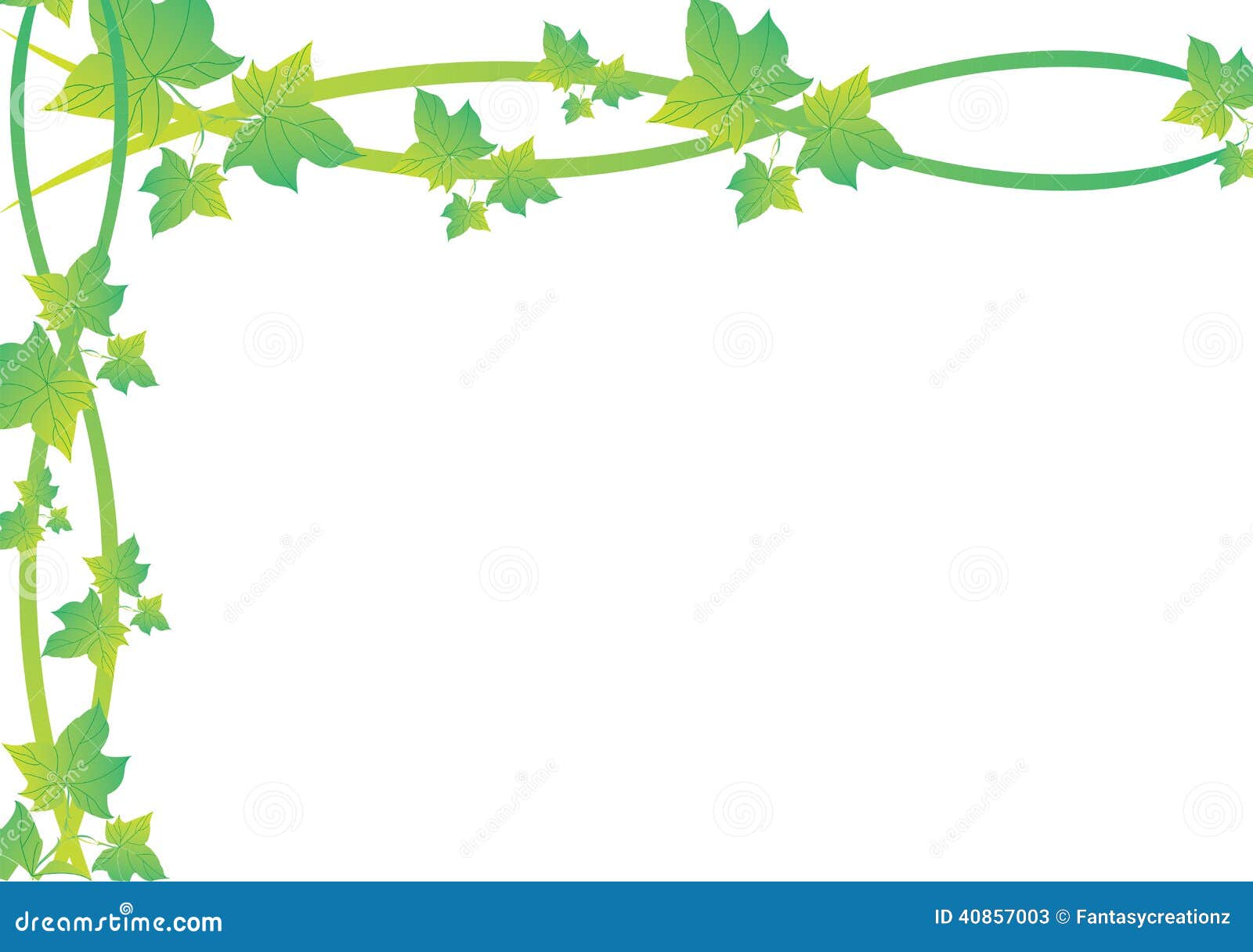 Cadre Vert De Feuille De Vigne Illustration de Vecteur - Illustration ...