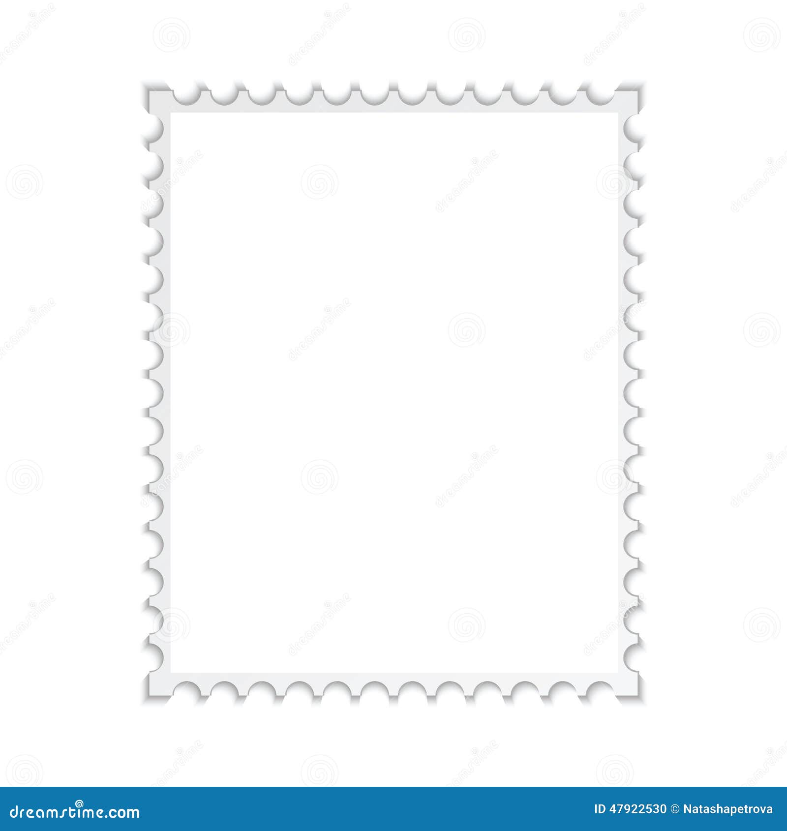 Cadre vide de timbre illustration de vecteur. Illustration du copie ...