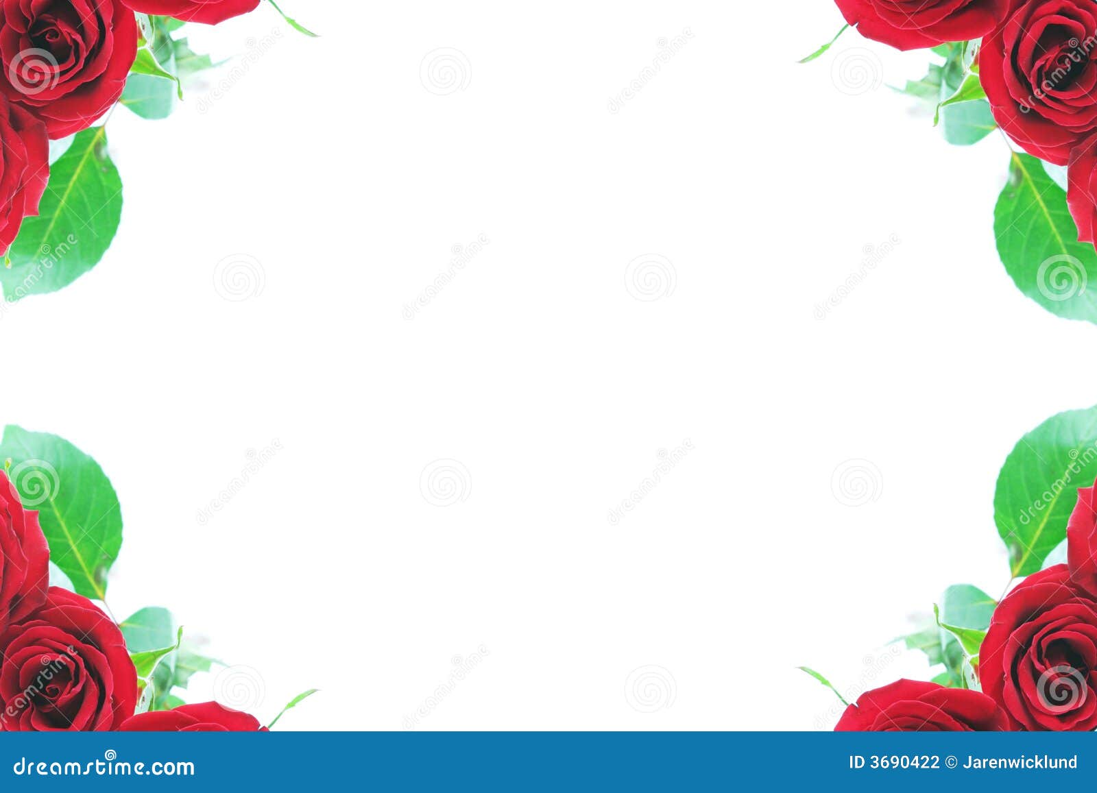 Cadres Faisants Le Coin Roses De Rouge Illustration Stock ...