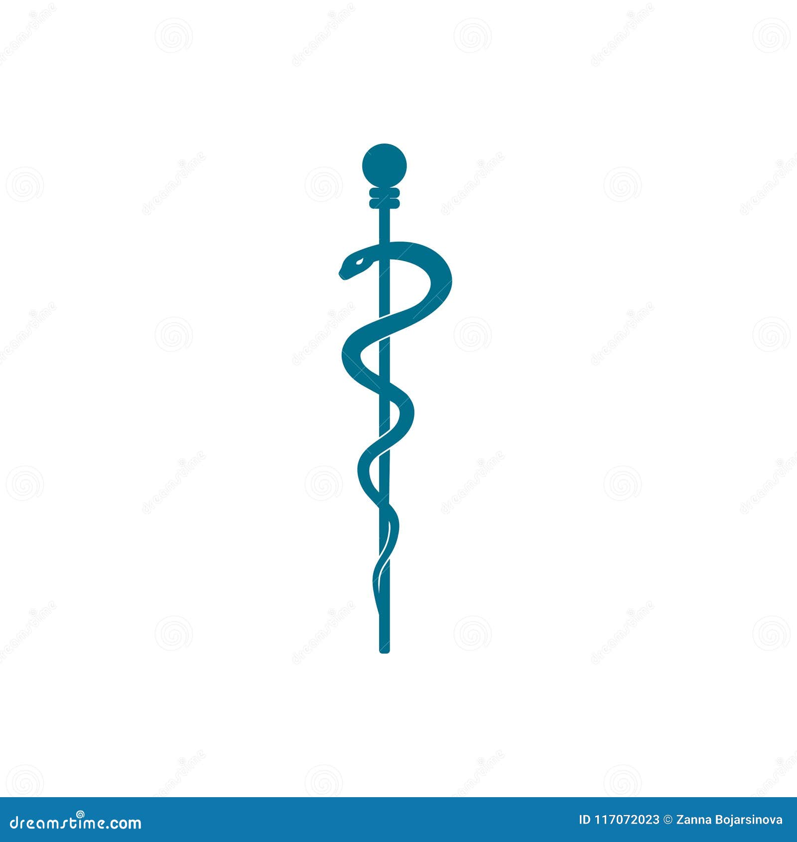 Caduceo - Símbolo De La Medicina Ilustración del Vector - Ilustración ...