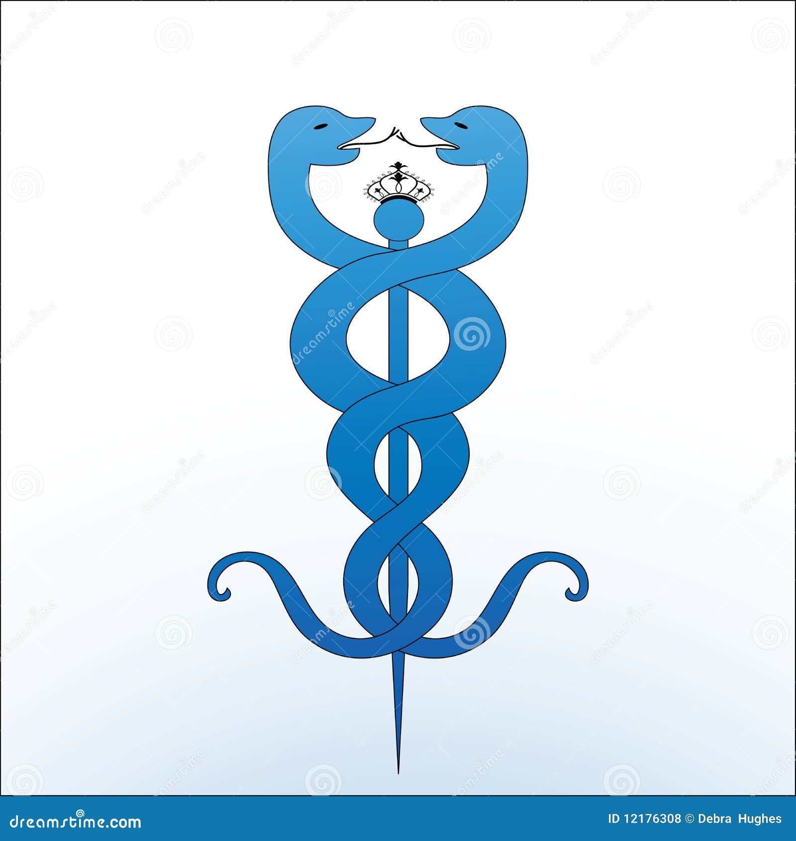 Caduceus Organic Green Medical Icon Vector | CartoonDealer.com #121178635