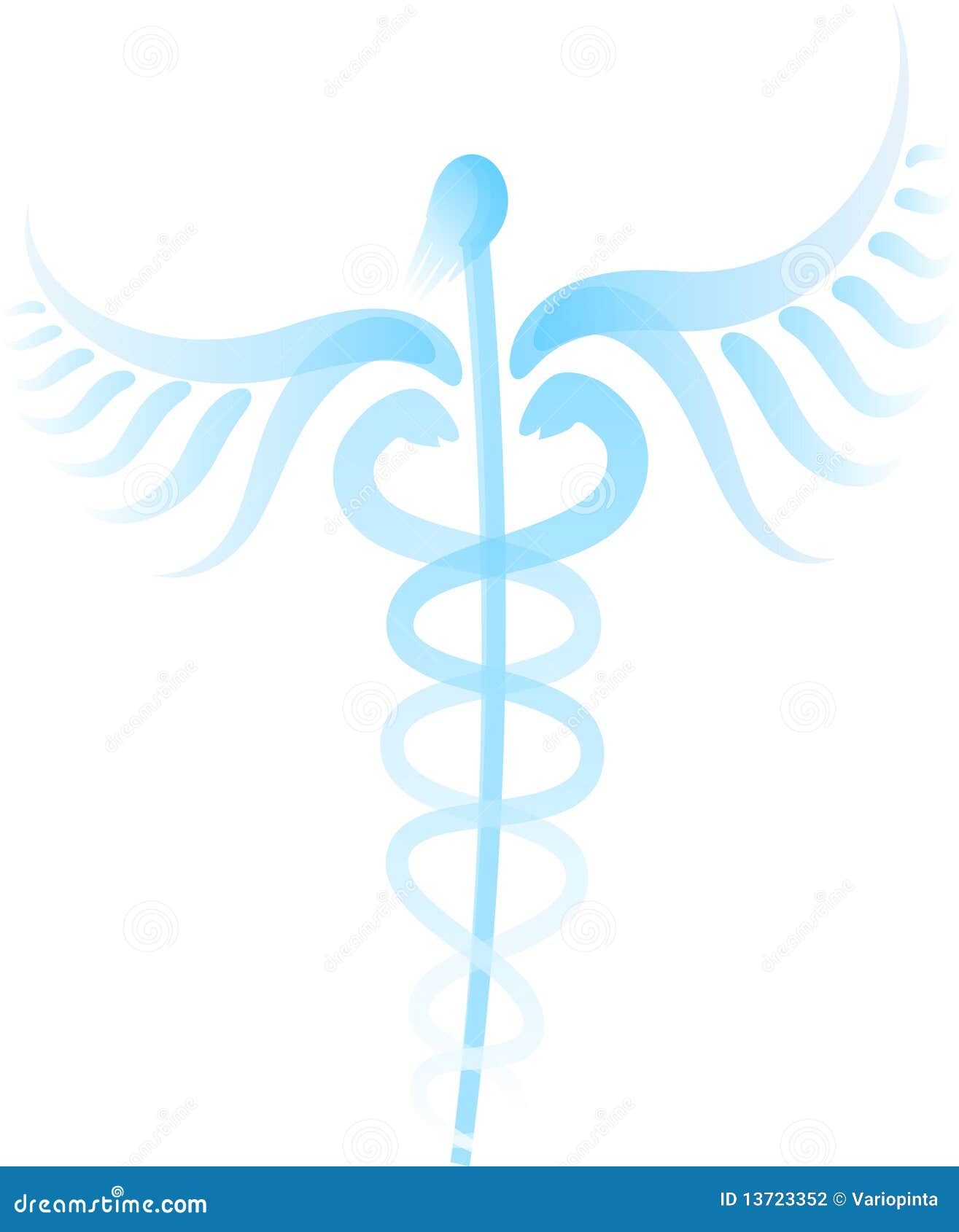 Caduceus stock vector. Illustration of caducei, health - 13723352