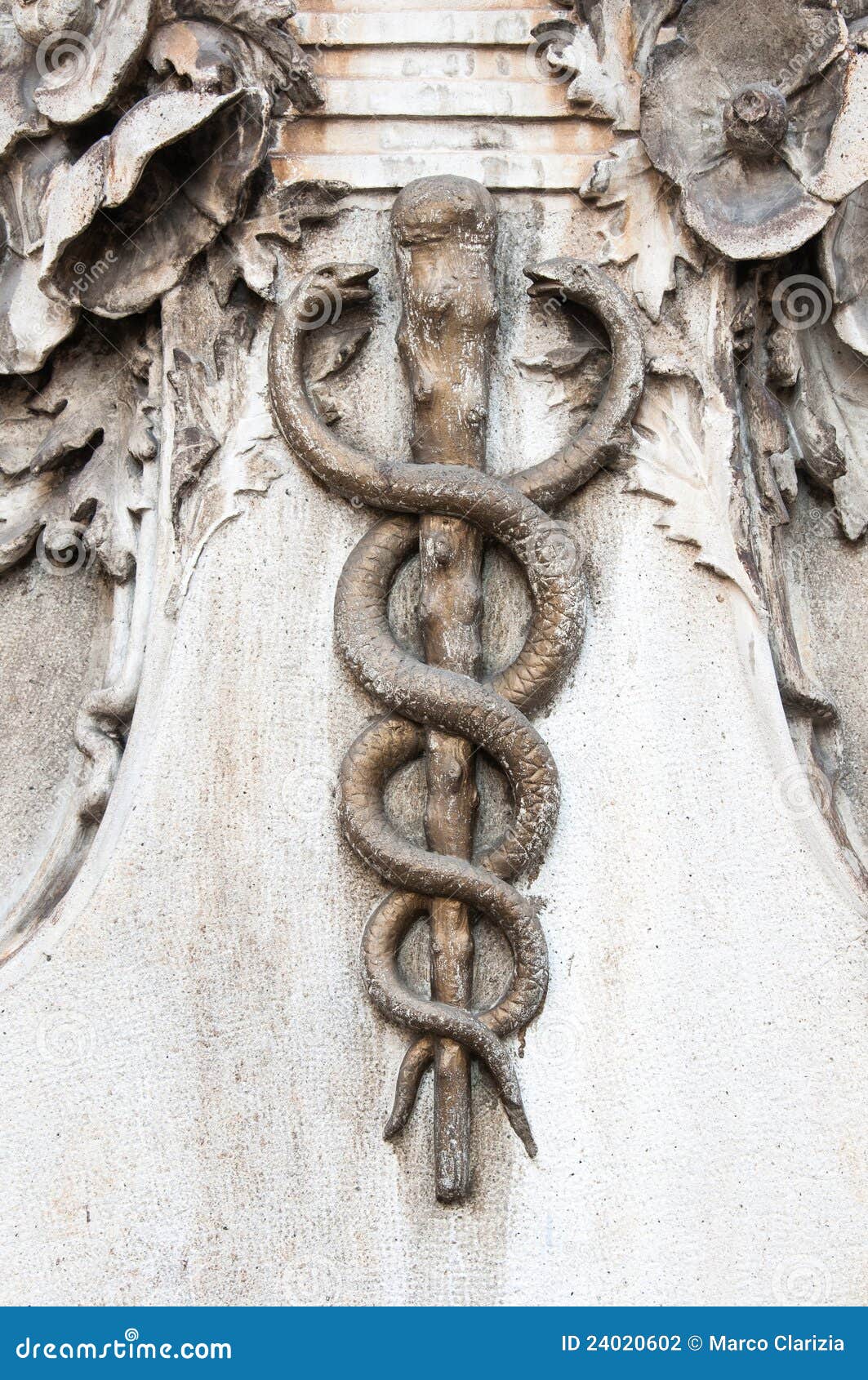 Caduceus stock photo. Image of commerce, statue, stone - 24020602