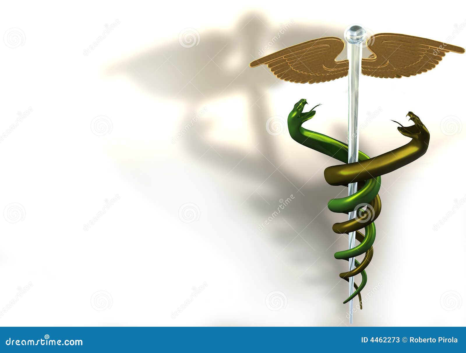 Caduceus stock illustration. Illustration of checkup, hospital - 4462273