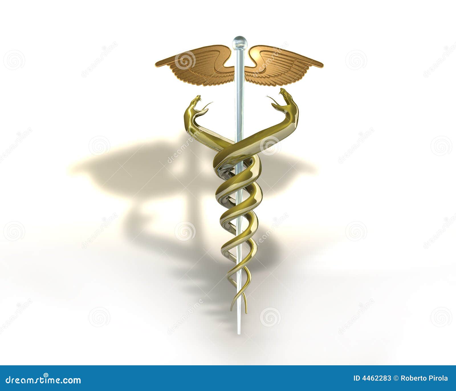 Caduceus stock illustration. Illustration of care, cobra - 4462283