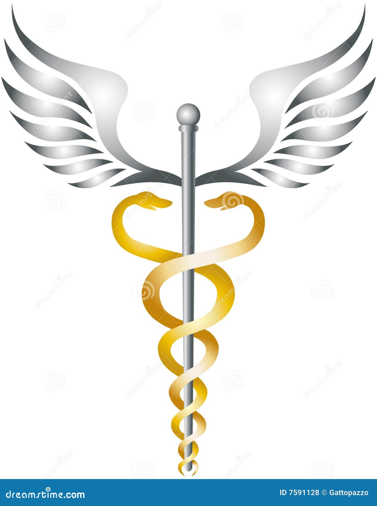 Caduceus stock illustration. Illustration of medicine - 7591128