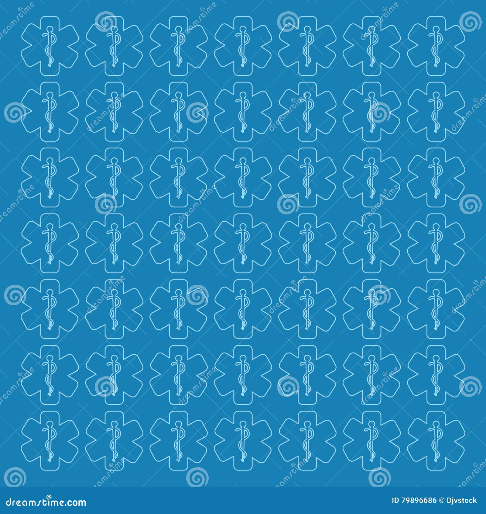 Caduceus background design stock vector. Illustration of collection ...