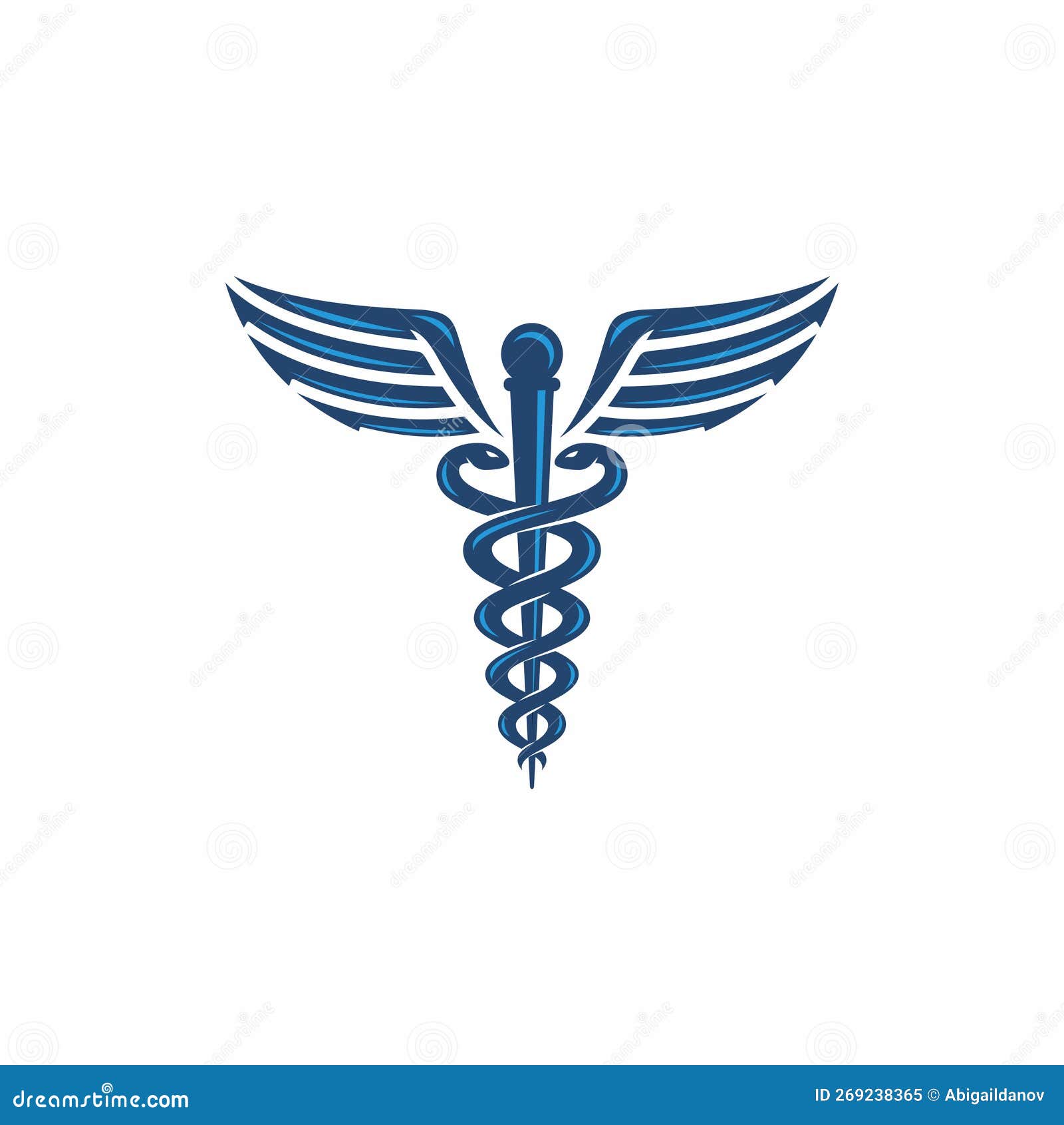 Caduceus logo design stock vector. Illustration of insurance - 269238365