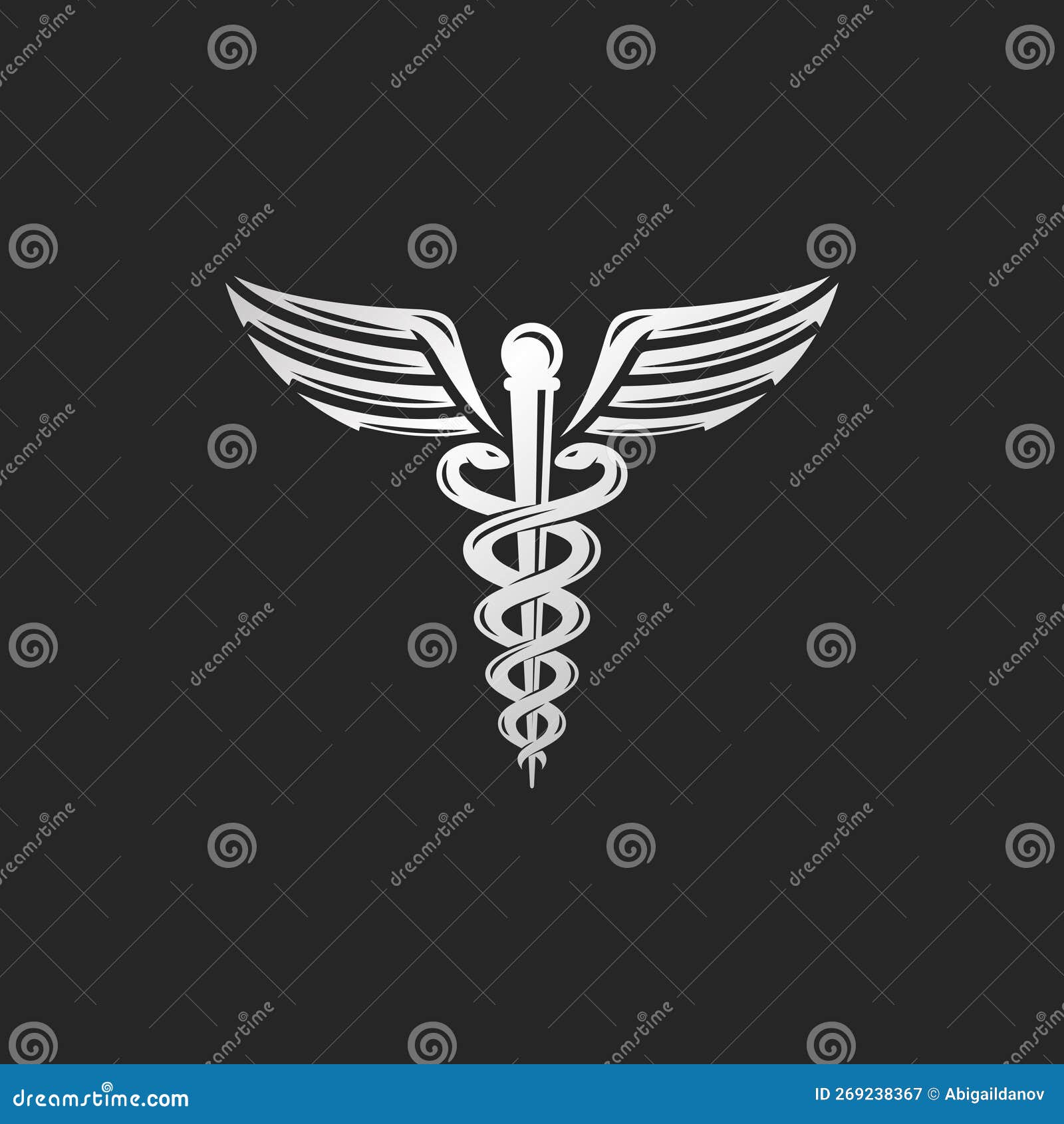 Caduceus logo design stock vector. Illustration of medical - 269238367