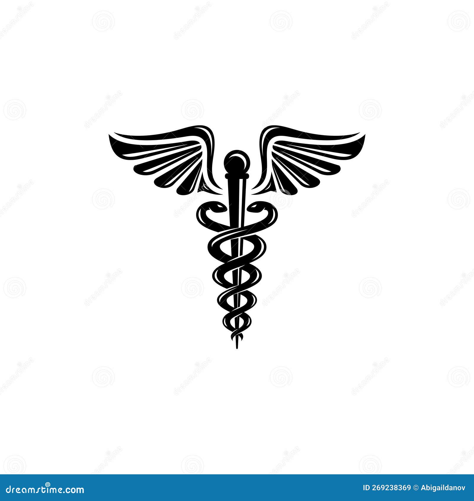 Caduceus logo design stock vector. Illustration of element - 269238369