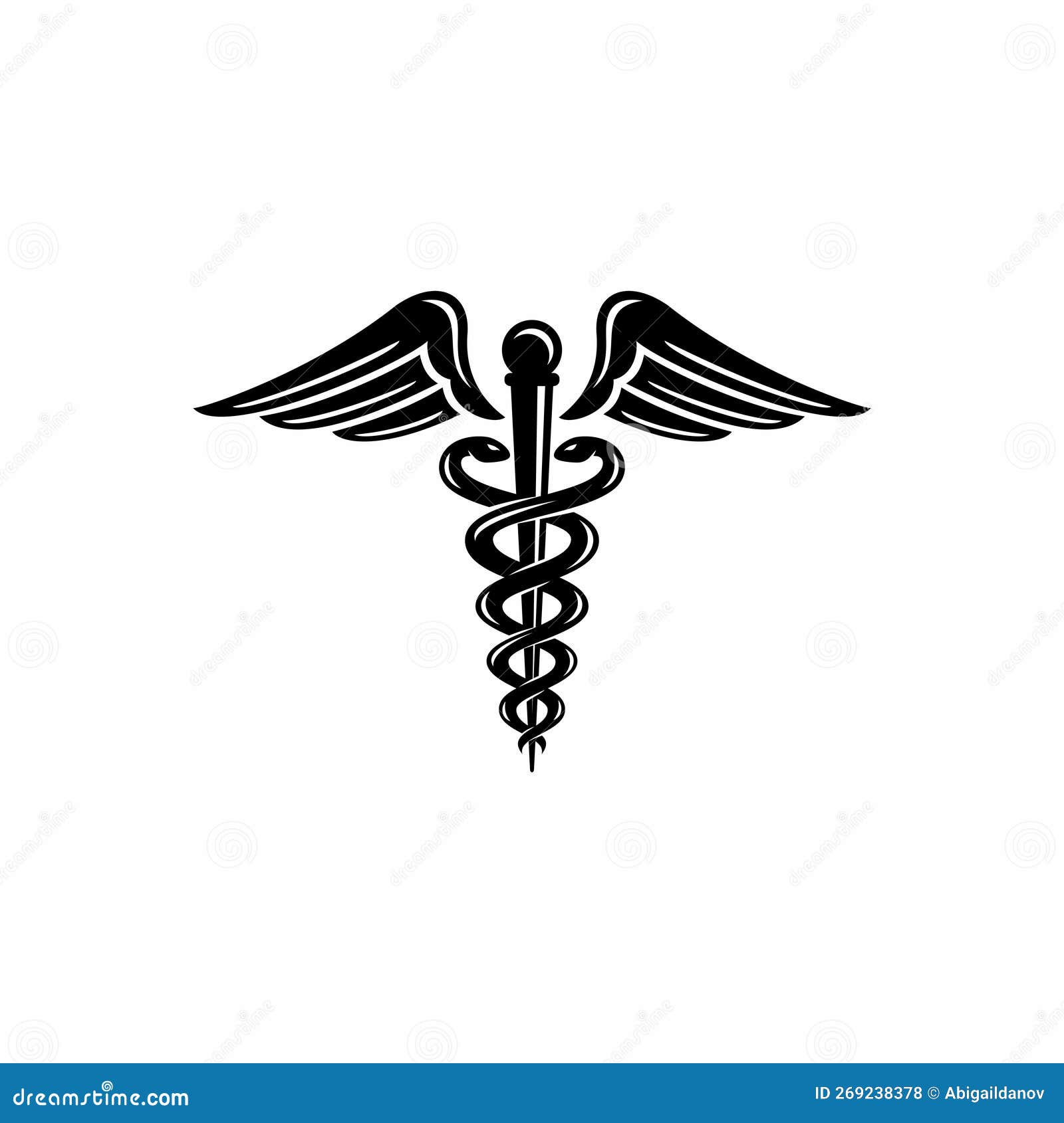 Caduceus logo design stock vector. Illustration of emergency - 269238378