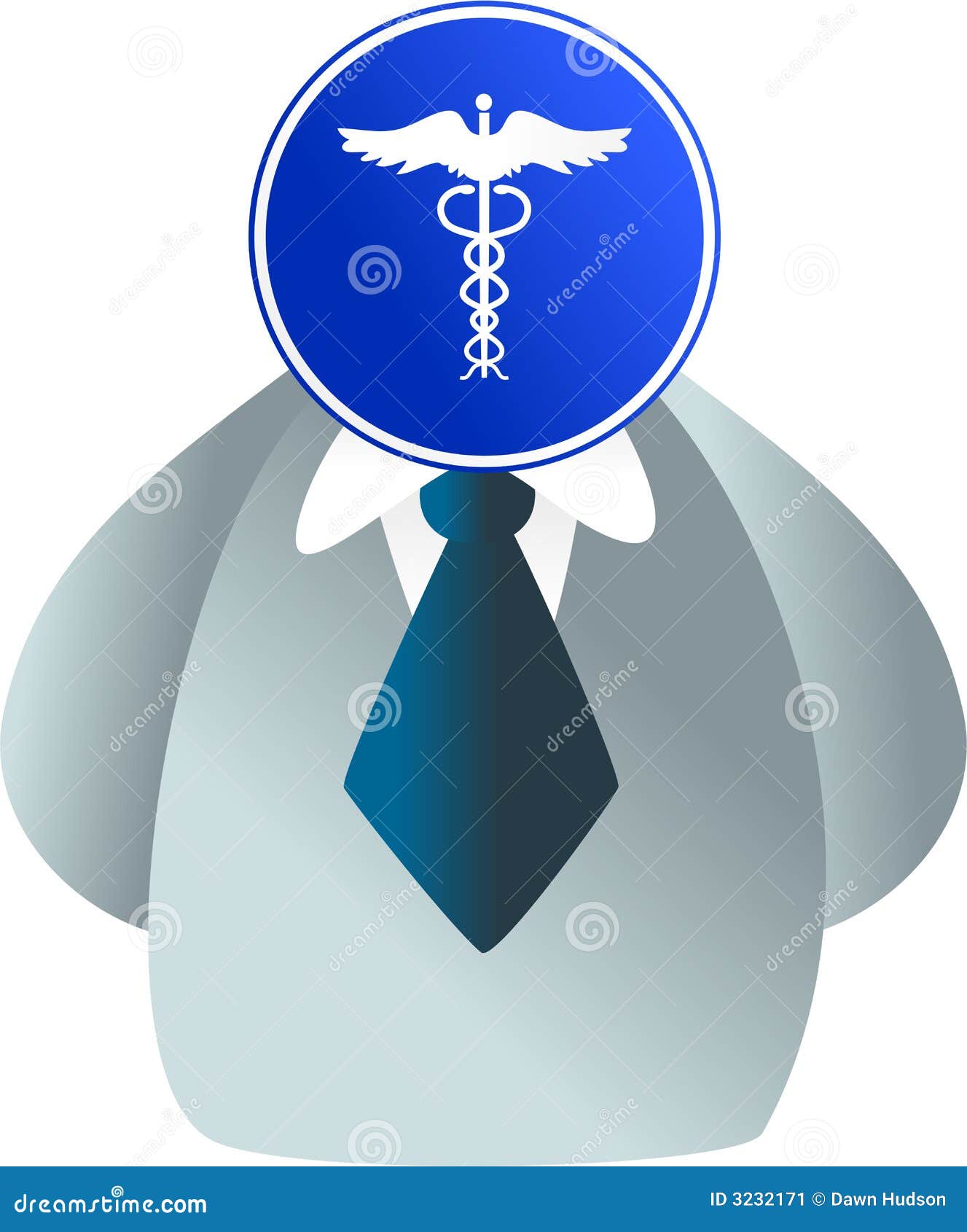 Caduceus face stock illustration. Illustration of industry - 3232171