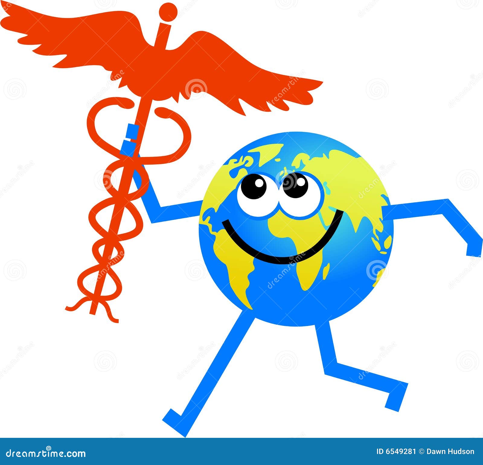 Caduceus globe stock illustration. Illustration of graphic - 6549281