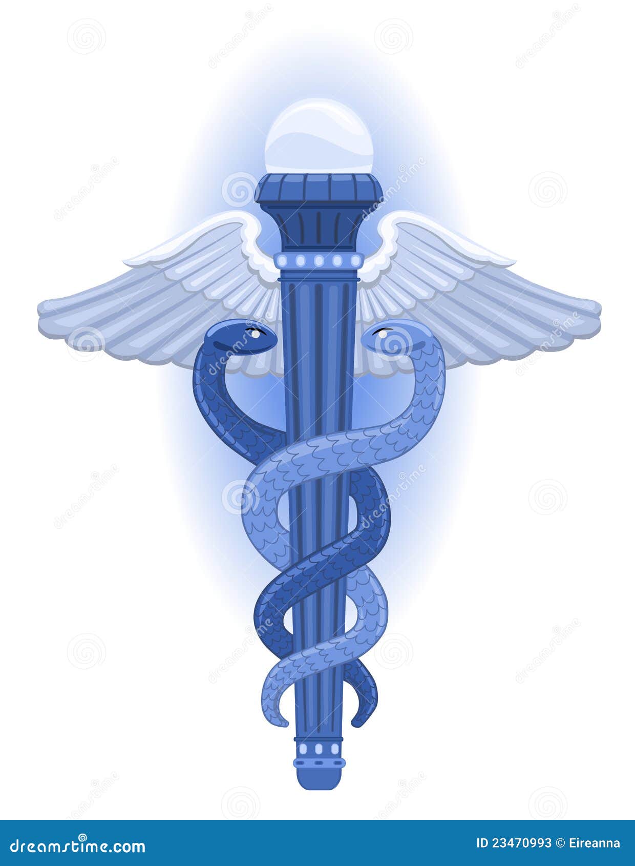 The Caduceus - Greek Symbol Stock Vector - Illustration of pharmacy ...
