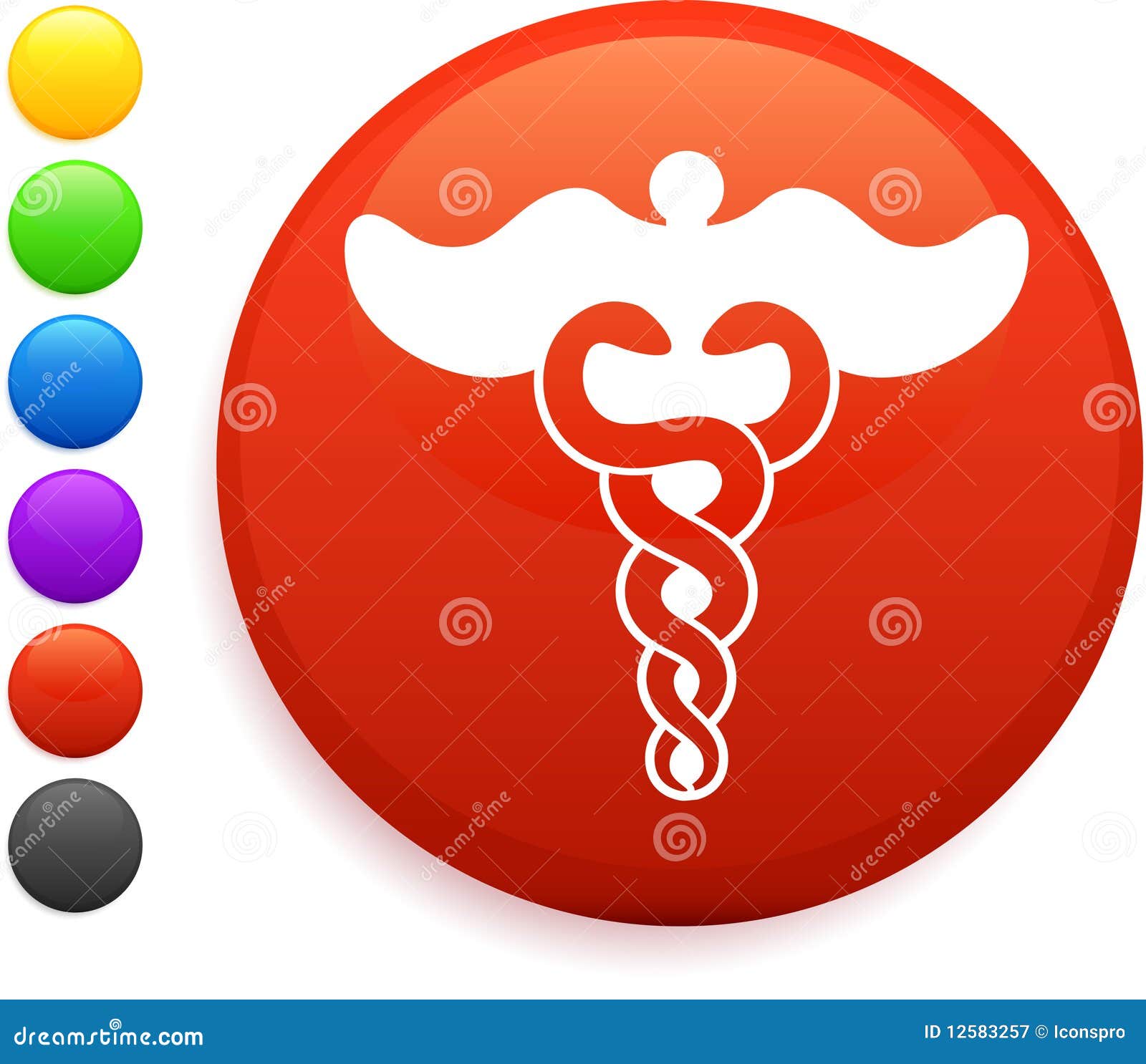 Caduceus Icon Symbol Sign Vector Illustration | CartoonDealer.com ...