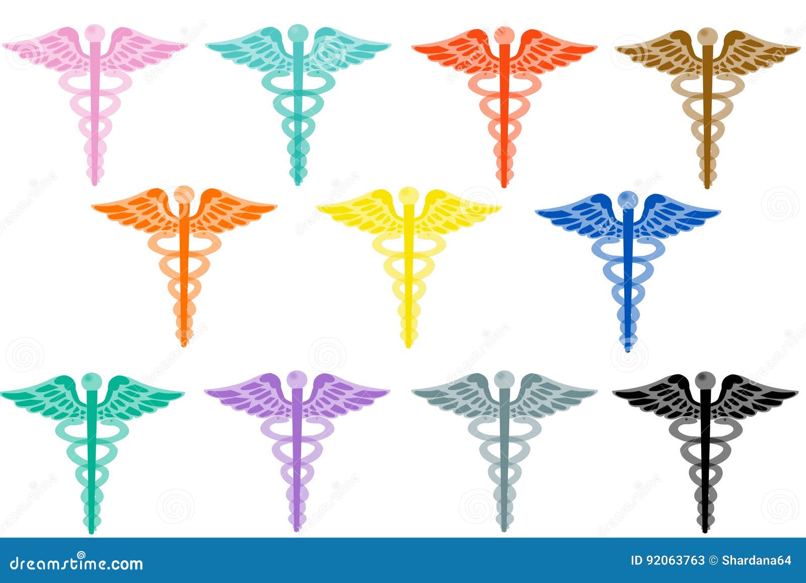 The Caduceus stock image. Illustration of symbol, death - 92063763