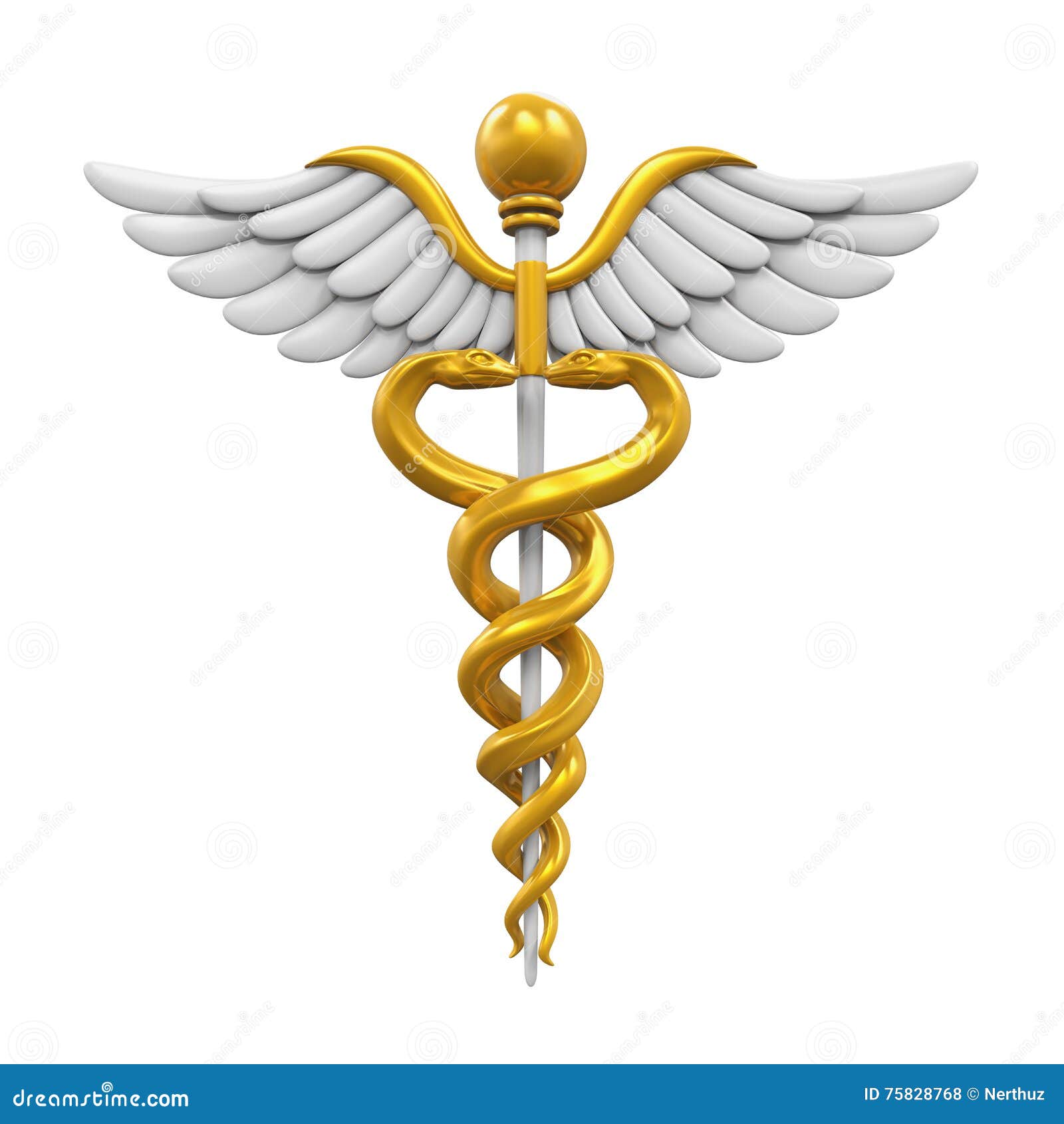 Caduceus - Medical Symbol, 3d Render Stock Photo | CartoonDealer.com ...