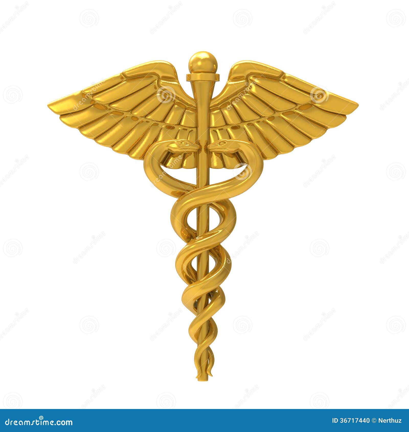 Caduceus Medisch Symbool stock illustratie. Illustration of geneeskunde ...