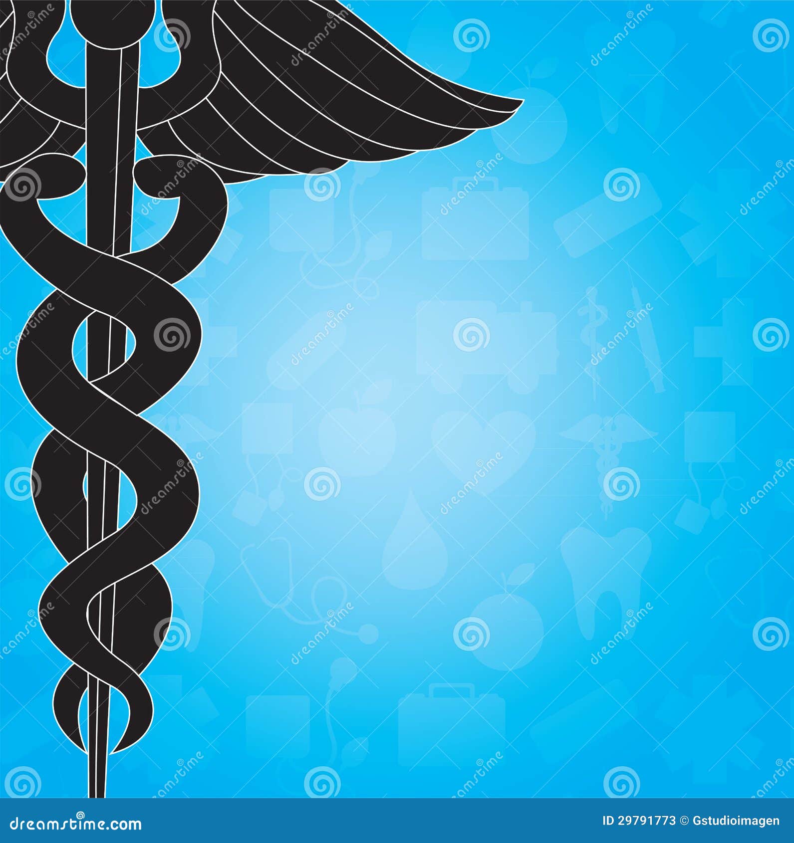 Caduceus stock vector. Illustration of healthy, drug - 29791773