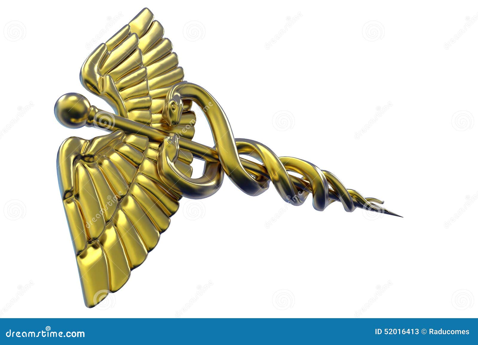 Caduceus Symbol stock illustration. Illustration of emblem - 52016413