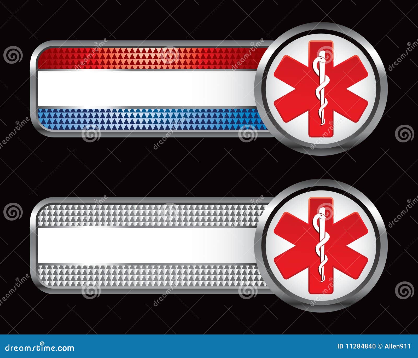 Caduceus Symbol on Specialized Banners Stock Vector - Illustration of ...