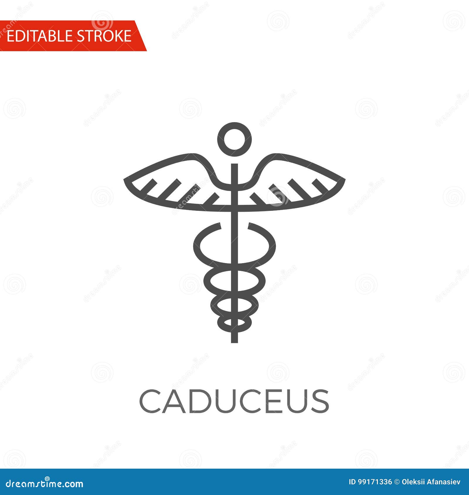 Caduceus Vector Icon stock vector. Illustration of clinic - 99171336