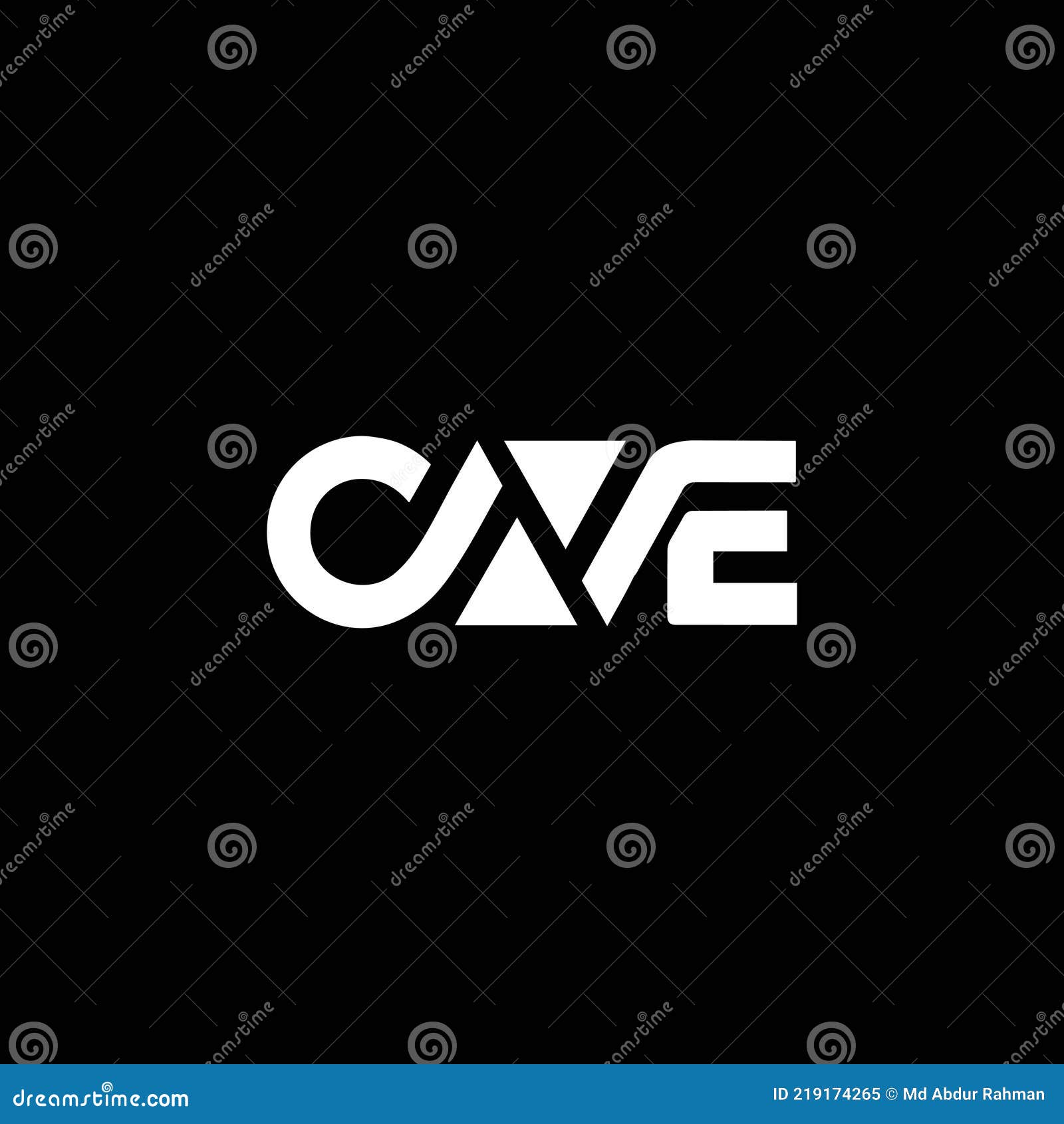 CAE Letter Logo Design on Black Background. CAE Creative Initials ...