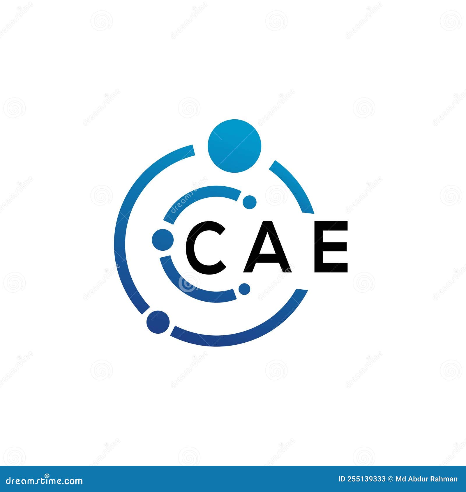CAE Letter Logo Design on White Background. CAE Creative Initials ...