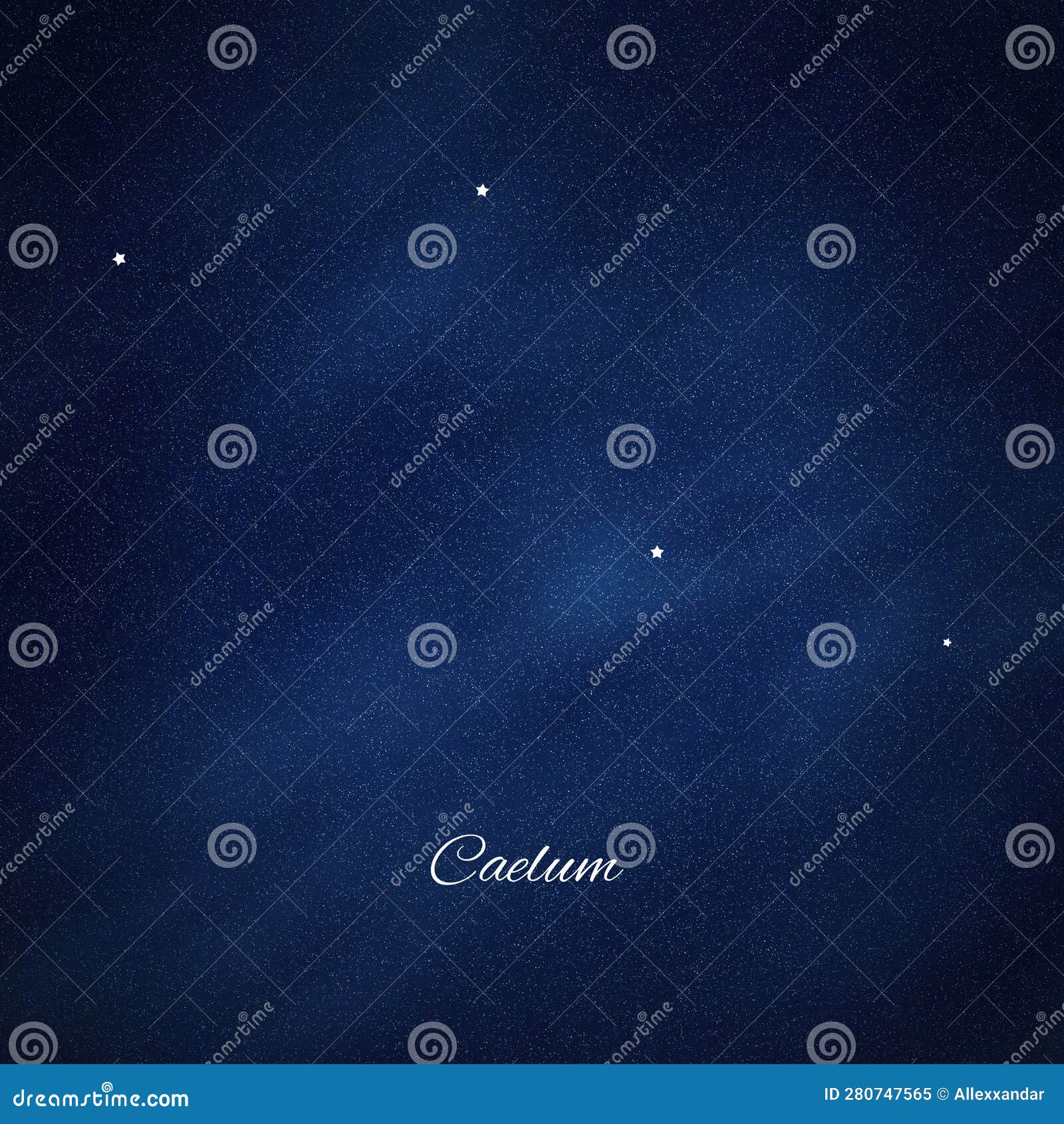Caelum Constellation, Cluster of Stars, Chisel Constellation Stock ...