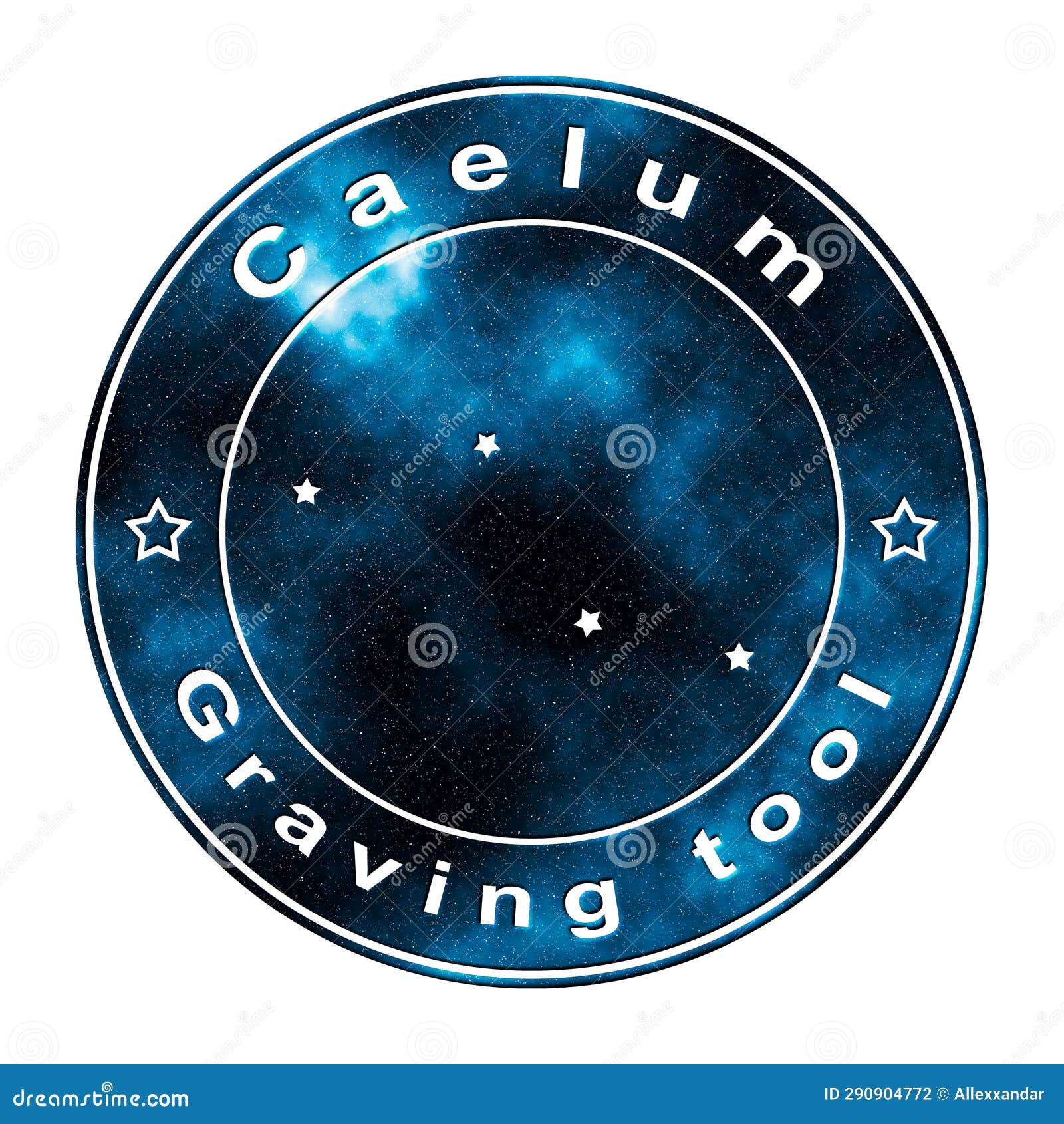Caelum Star Constellation, Chisel Constellation Stock Illustration ...