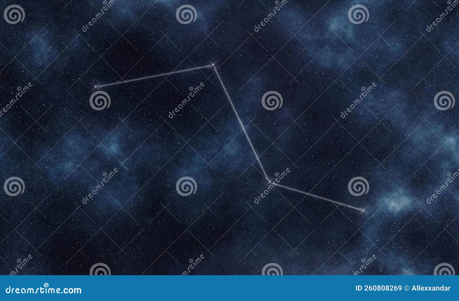 Caelum Star Constellation, Night Sky Chisel Stock Illustration ...