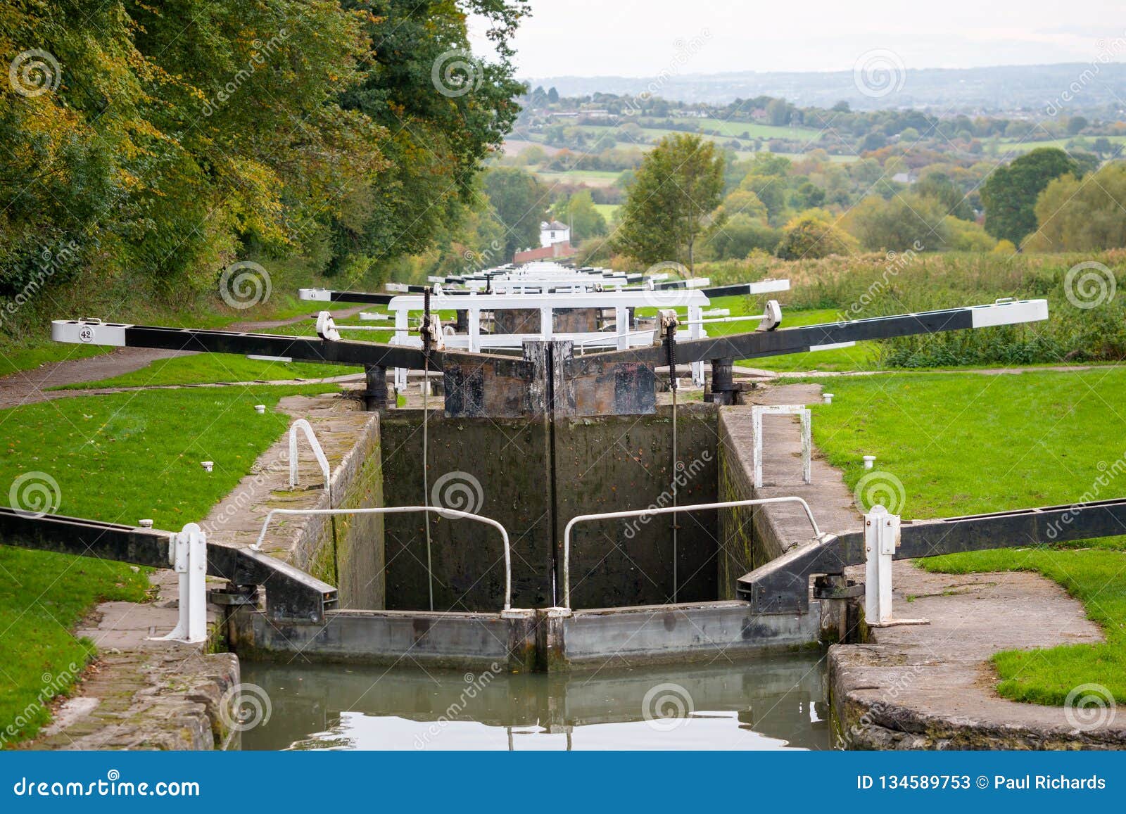 Caen Hill Locks stock image. Image of locks, rowde, kennet - 134589753