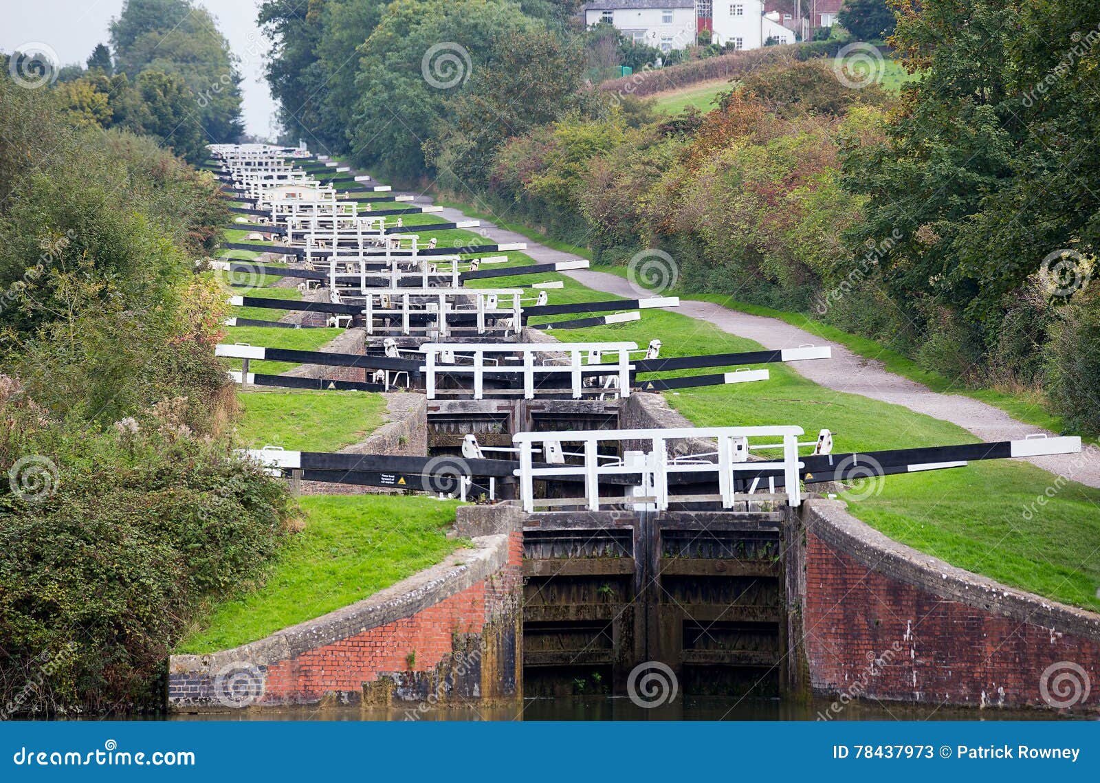 Caen Locks Devizes England stock image. Image of canal - 78437973