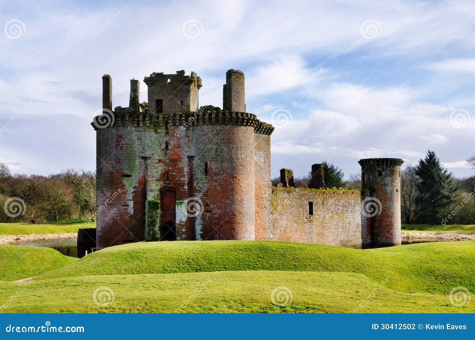 Caerlaverock Castle, Dumfries and Galloway. Stock Photo - Image of ...
